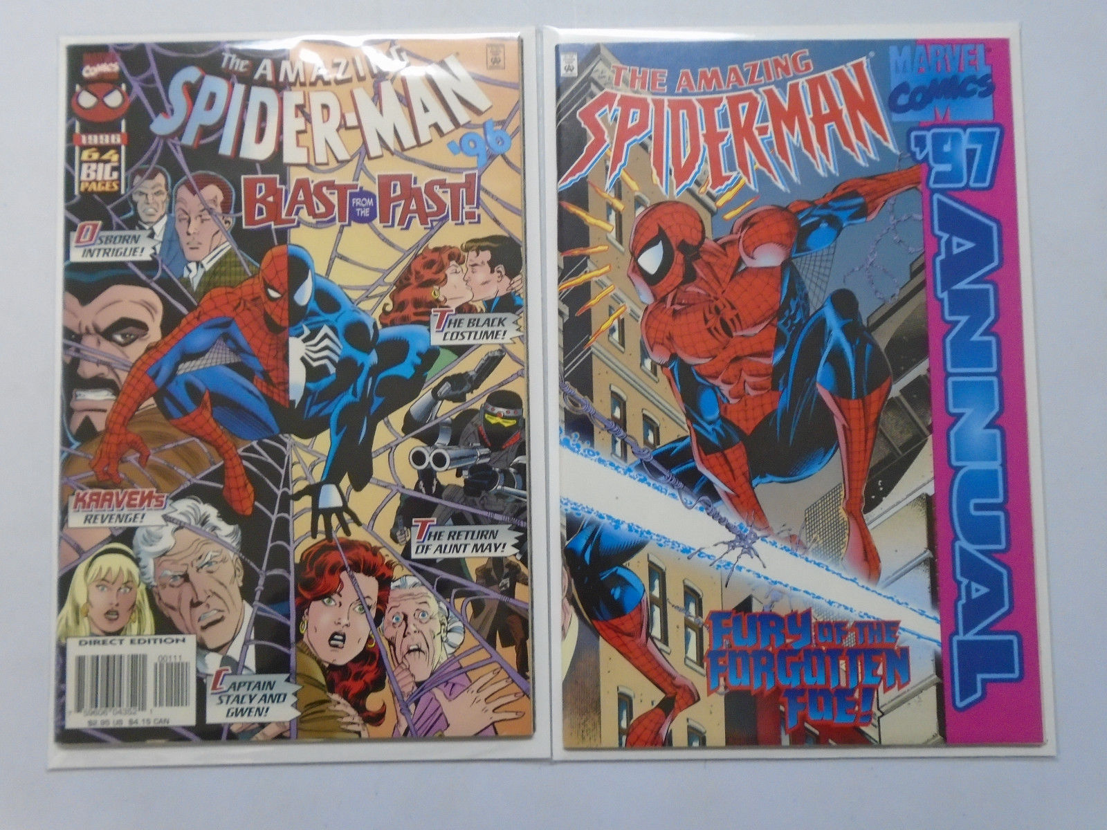 Amazing Spiderman Blast from the Past, SET:#96+97, DIRECT EDITION 8.0 ...