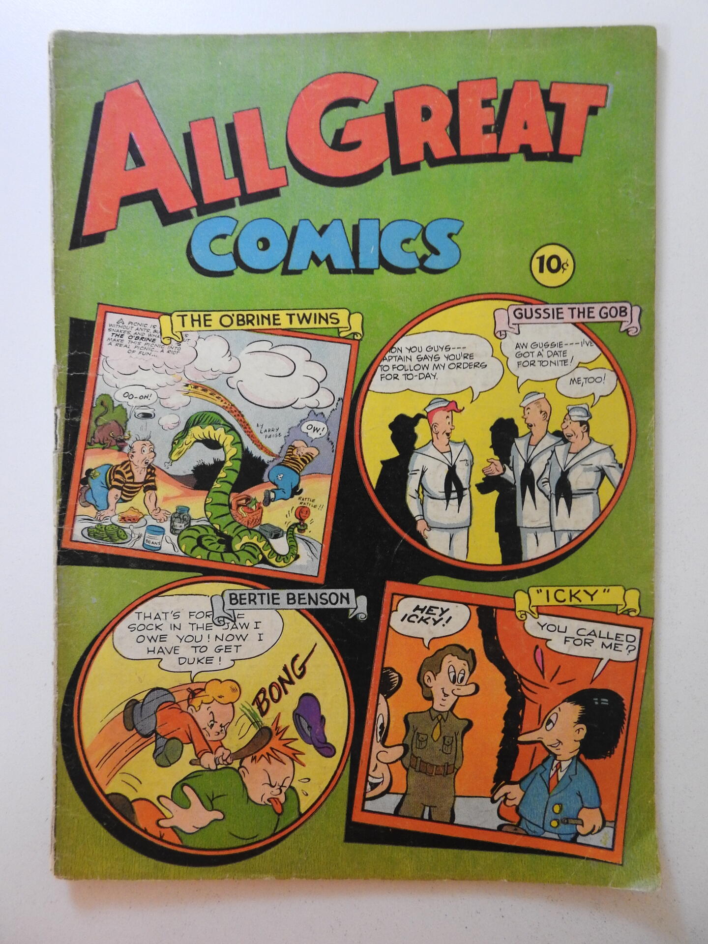 All Great Comics #1 (1946) Rare Comic! Solid VG Condition! | Comic ...