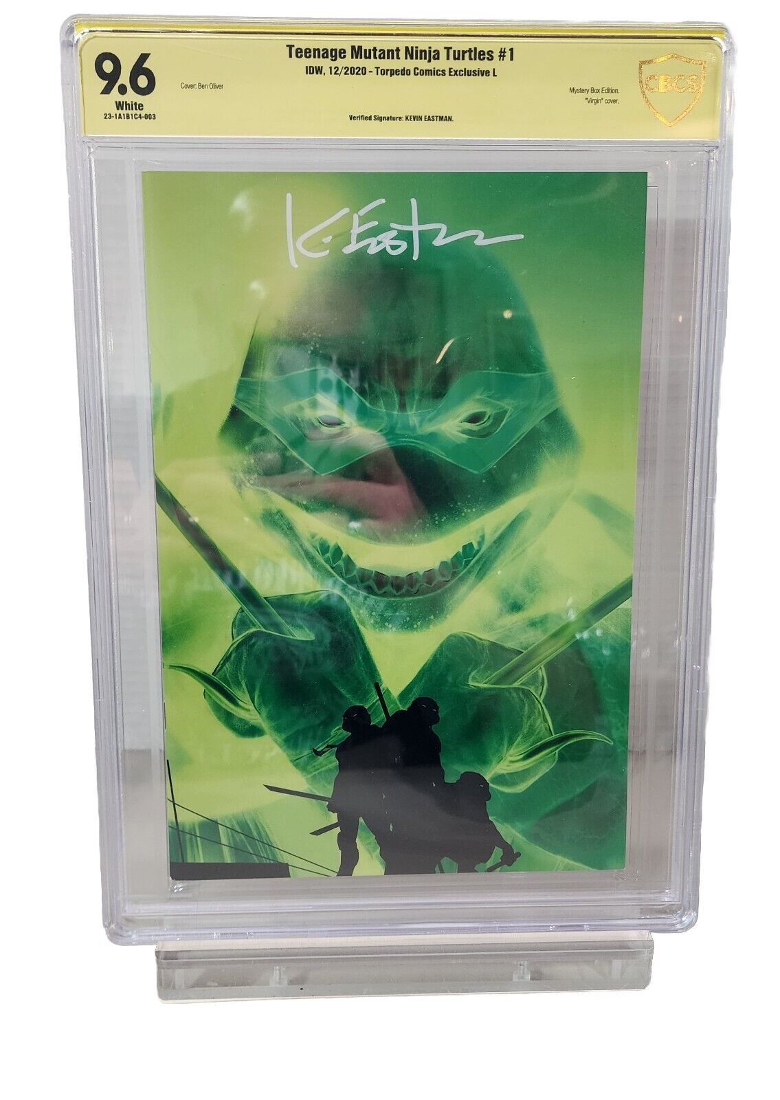 TMNT Teenage Mutant Ninja Turtles Ben Oliver Negative Graded CBCS 9.6 ...