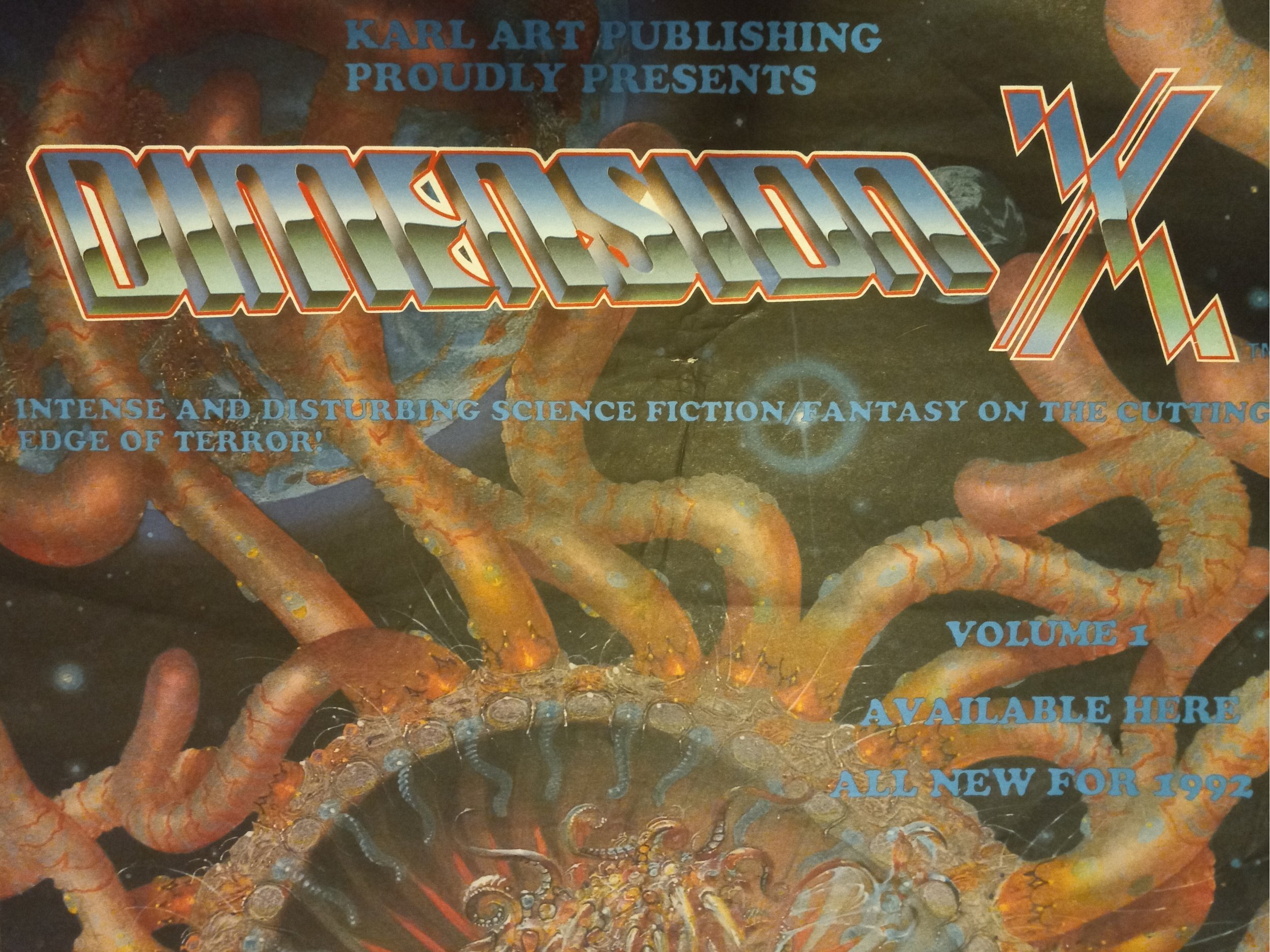 DIMENSION X, (1992) Comic Book Advertisement poster Signed by BARRY ...