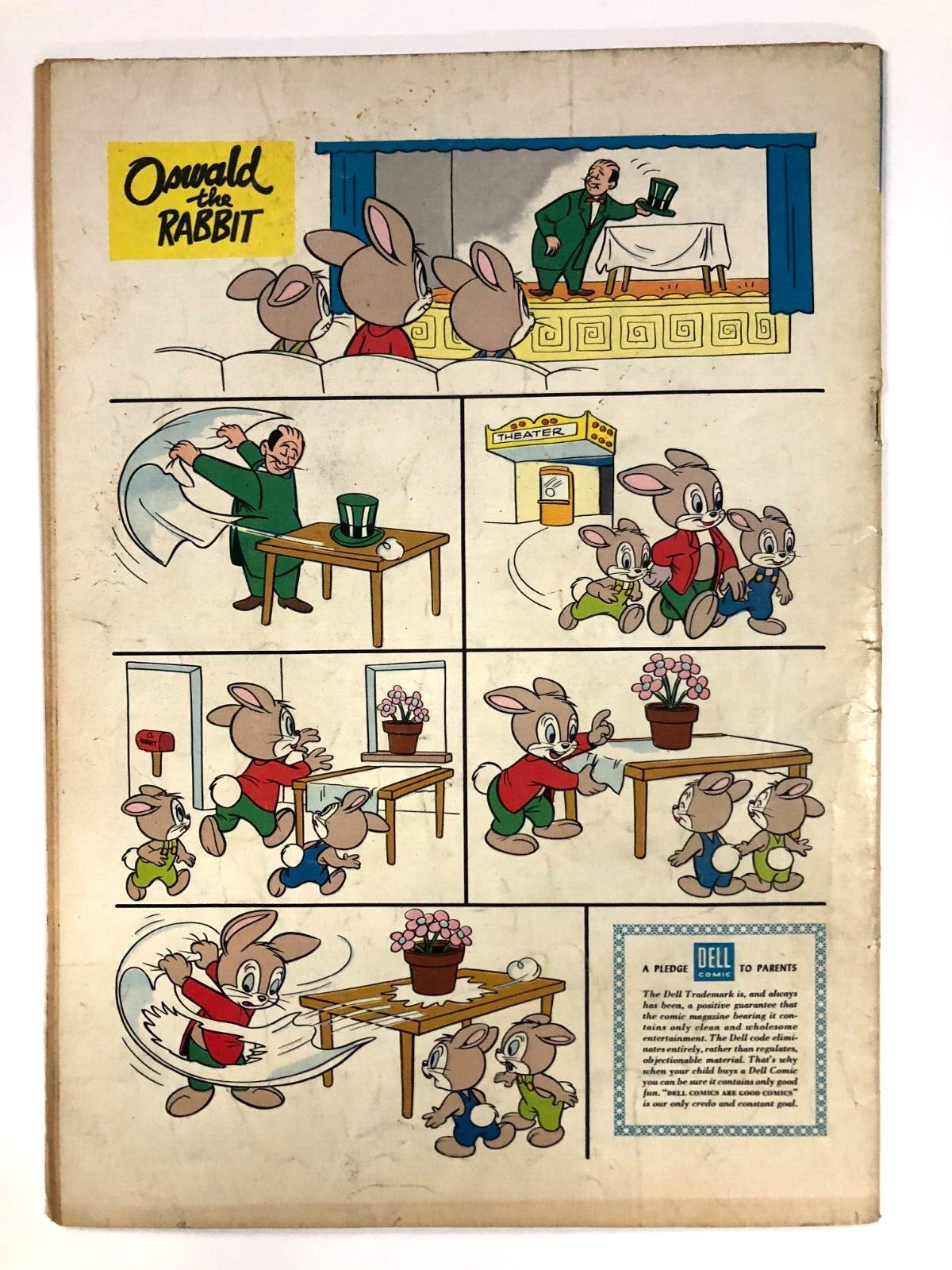 OSWALD THE RABBIT Walter Lantz Four Color 712 FINE (1957) | Comic Books ...