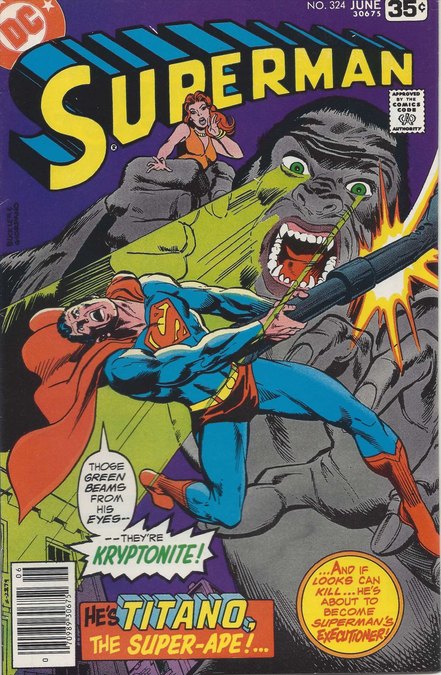 Superman (1st Series) #324 VG ; DC | low grade comic June 1978 Titano ...