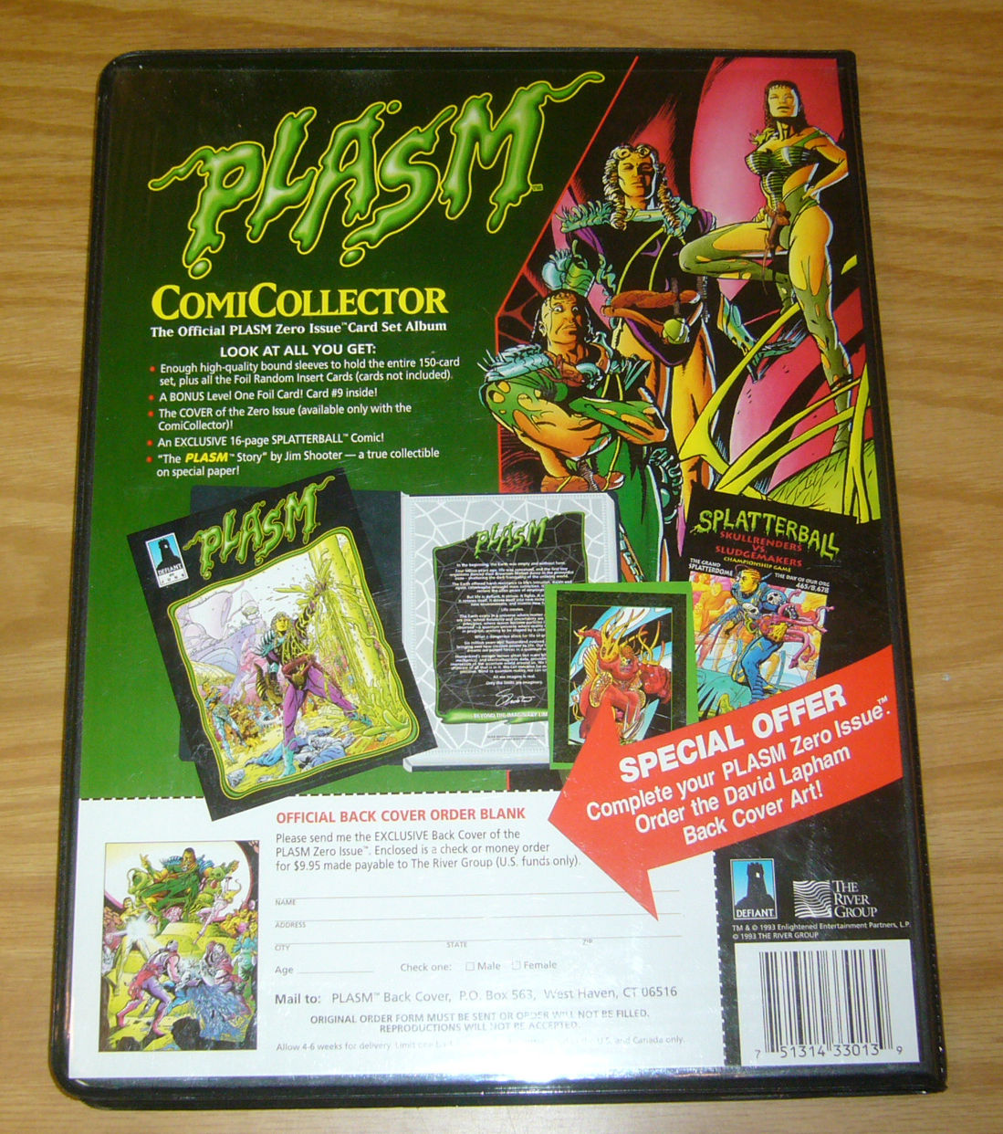 Warriors of Plasm #0 VF/NM binder with 150 cards + comic - second ...