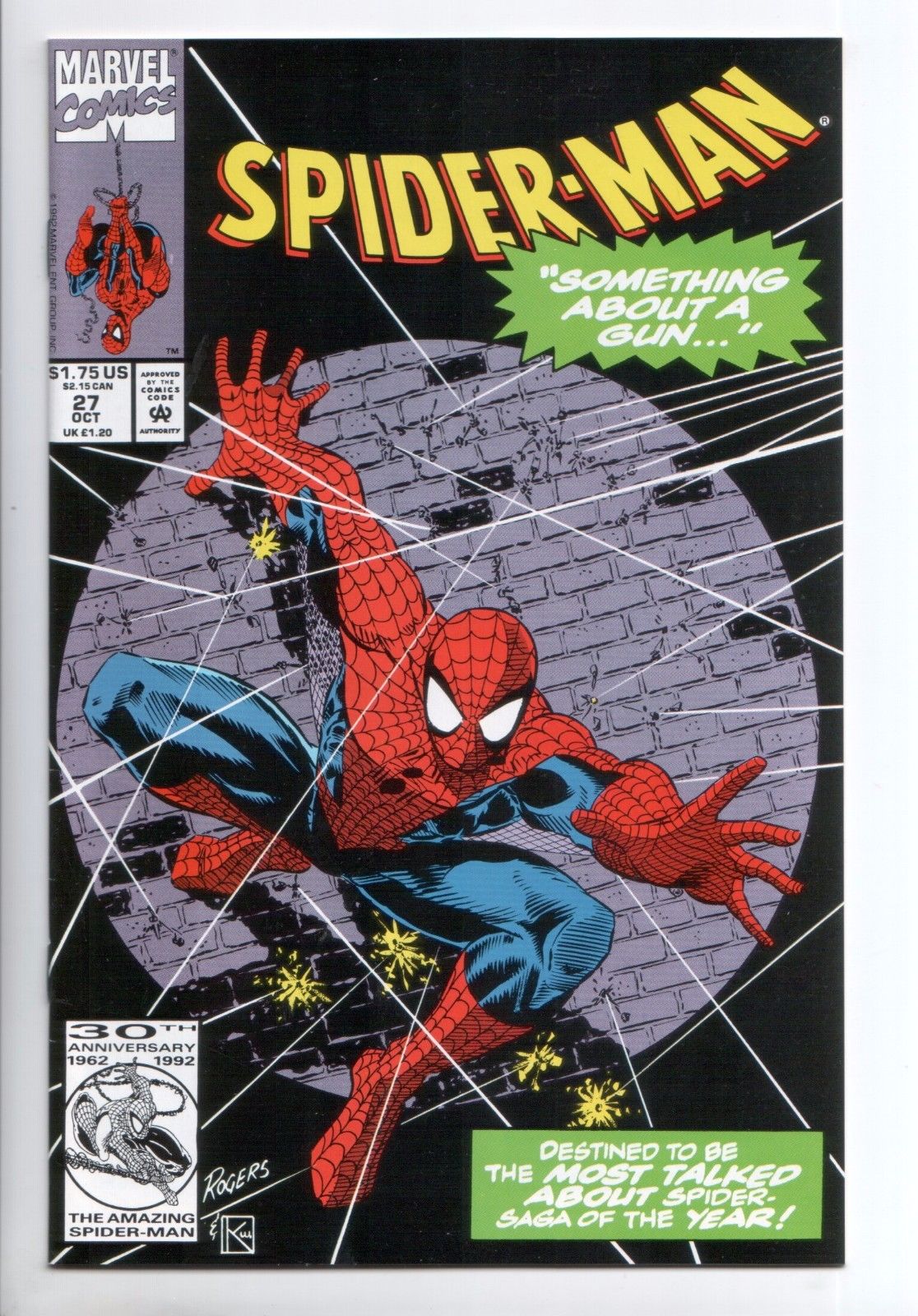 Spider-Man #27 - Something About A Gun (Marvel, 1992) - NM- | Comic ...
