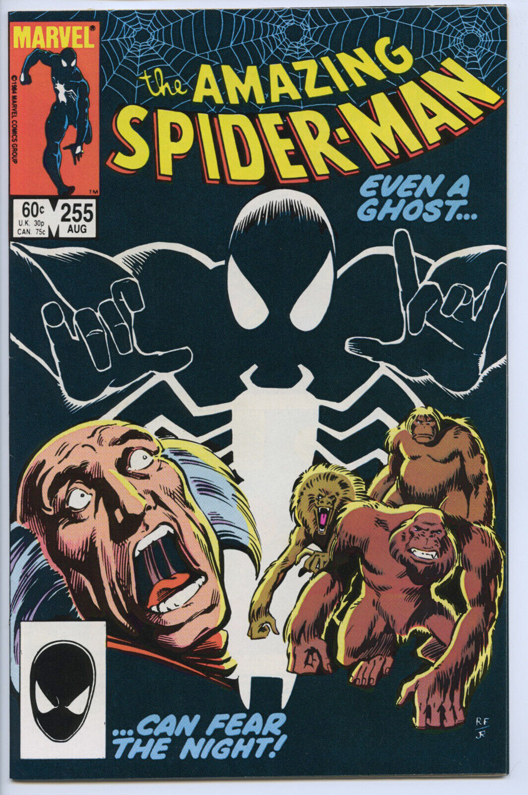 AMAZING SPIDER-MAN #255 - 7.0, OW-W - 1st Black Fox - Spider-Man vs Red ...