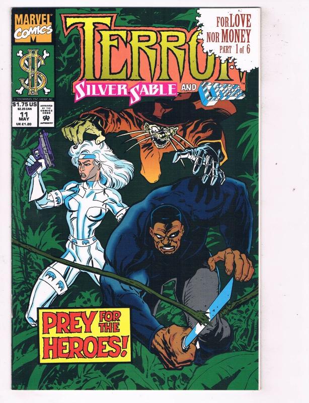 Terror Inc (1992) #11 Marvel Comic Book Silver Sable Luke Cage HH4 AD38 ...