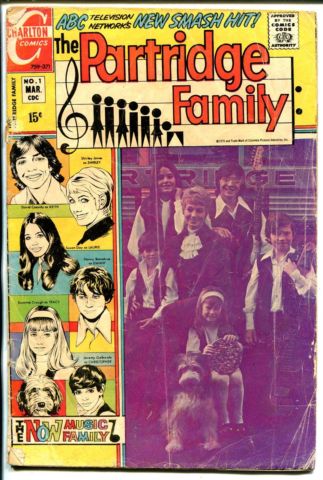 Partridge Family #1 1971-1st issue-David Cassidy-Shirley Jones-Susan ...