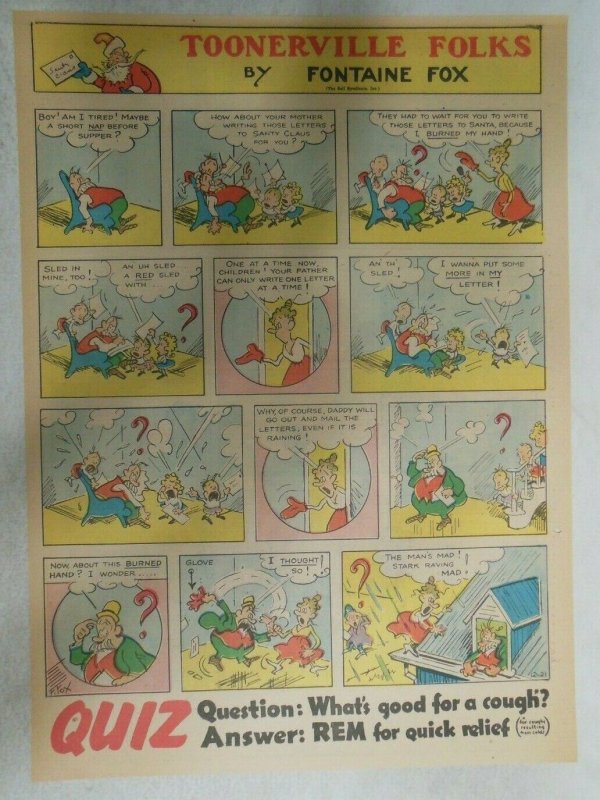 Toonerville Folks by Fontaine Fox from 12/21/1941 Tabloid Size Color ...