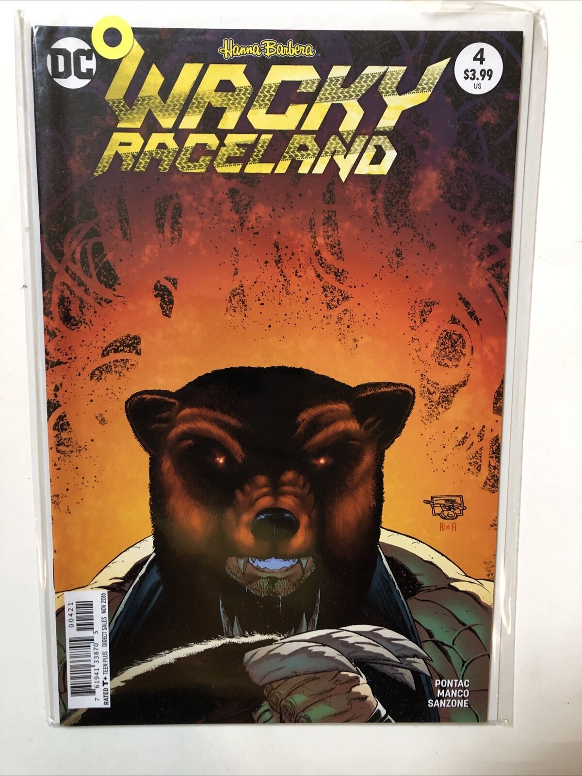 WACKY RACELAND #1 Coloring Book Variant + 2-4 + 3 DC COMIC HANNA ...