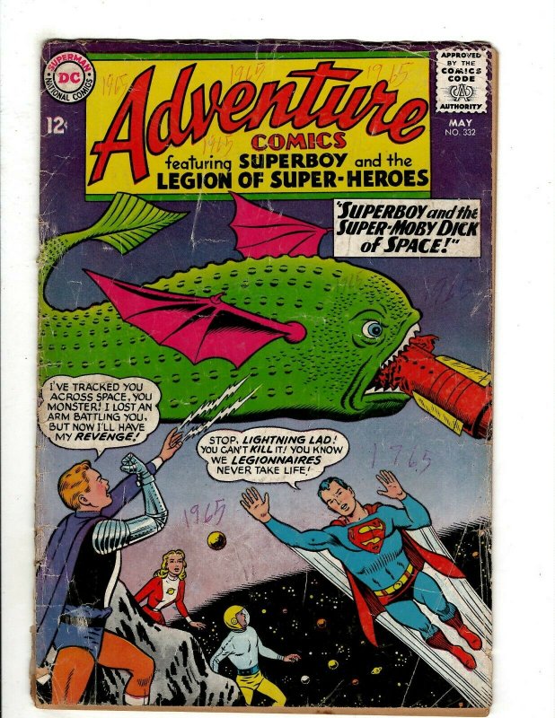 12 Adventure Comics DC Comic 322 324 326 328 330 331 332 333 334 335 ...