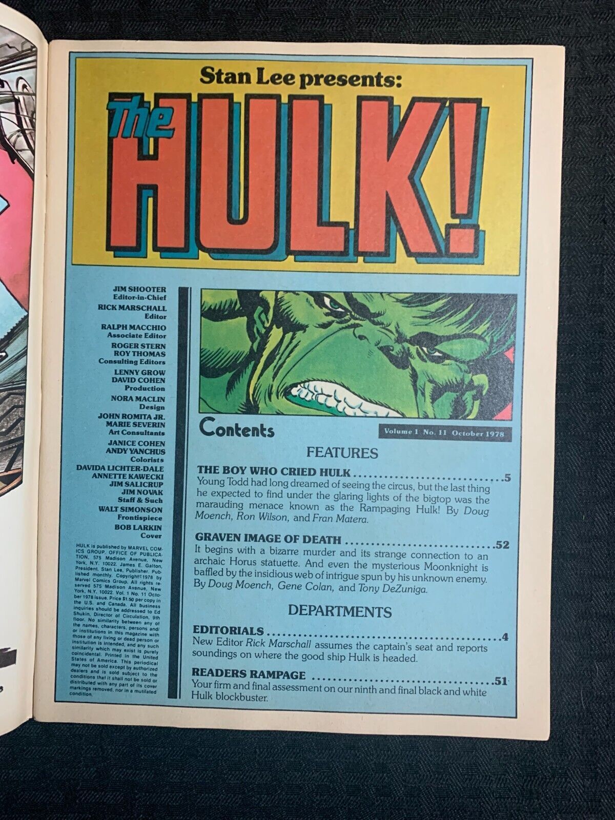 1978 THE HULK Magazine #11 FN+ 6.5 Ron Wilson / Gene Colan | Comic ...