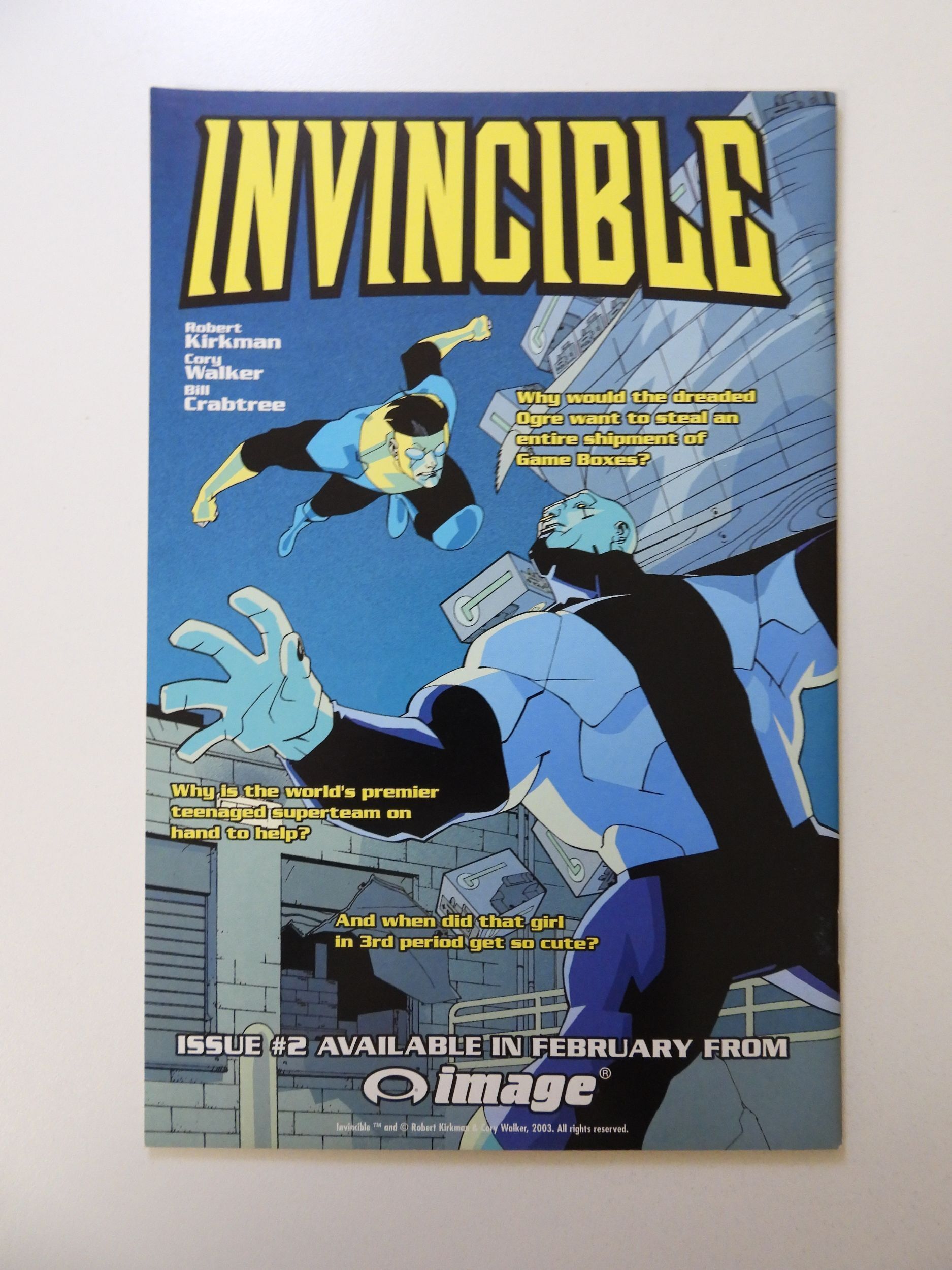 Invincible #1 (2003) 1st appearance of Invincible VF+ condition | Comic ...