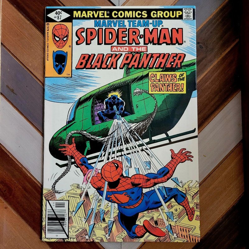 Marvel Team-Up #87 NM (Marvel 1979) Spider-Man & BLACK PANTHER, Wakanda ...