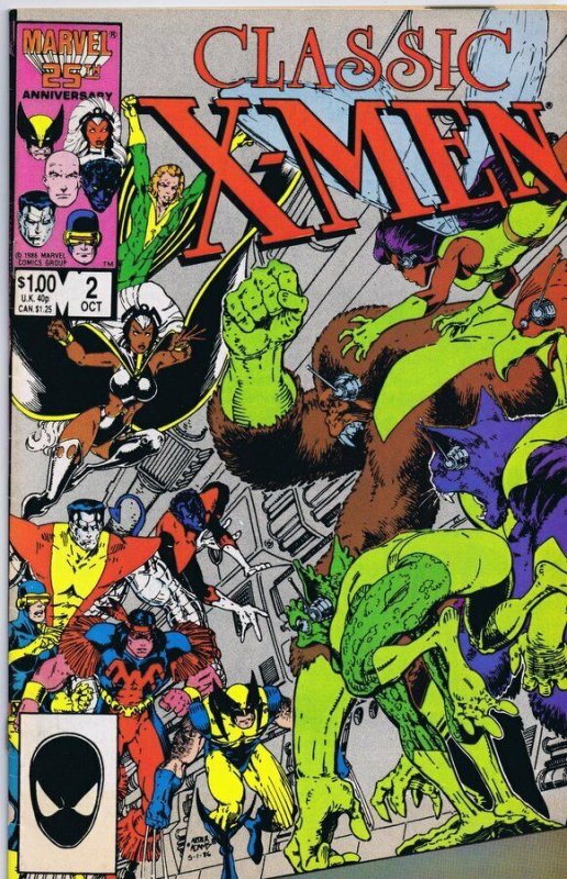 Classic X Men #2 ORIGINAL Vintage 1986 Marvel Comics | Comic Books ...