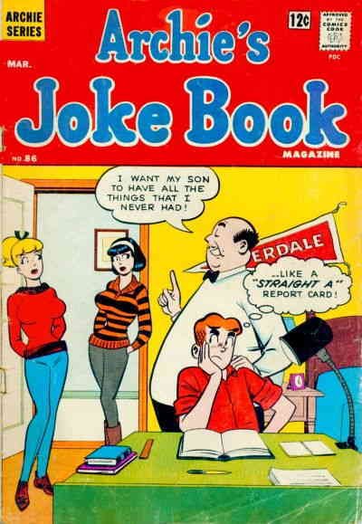 Archie's Jokebook Magazine #86 FN ; Archie | March 1965 Report Card ...