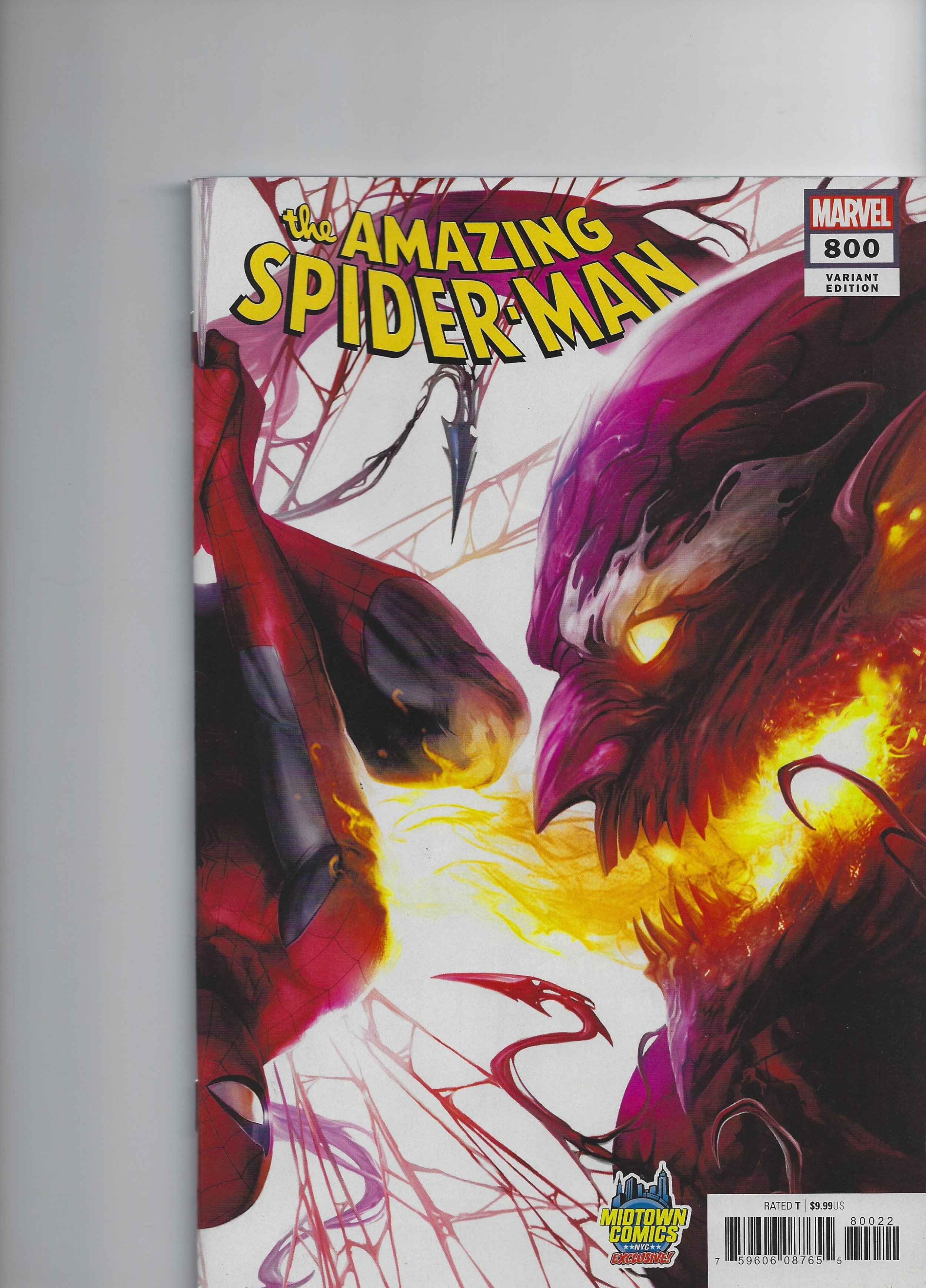 The Amazing Spider-Man #800 - Midtown Comics Variant Red Goblin Carnage ...