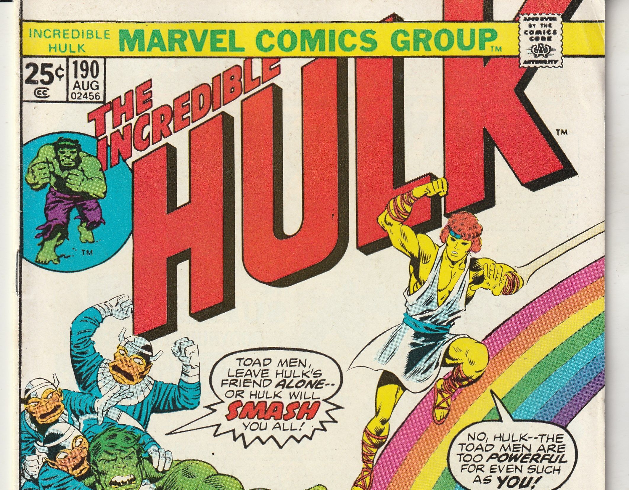 The Incredible Hulk #190 (1975) 1st Glorian ! Shaper of Worlds ! Toad ...