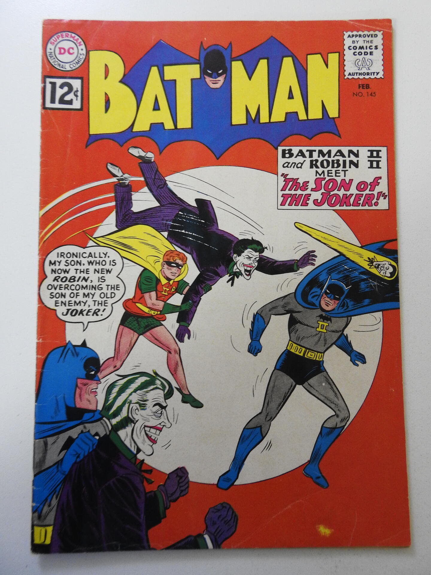 Batman #145 (1962) GD Condition Cover detached, manufactured w/ 1 ...