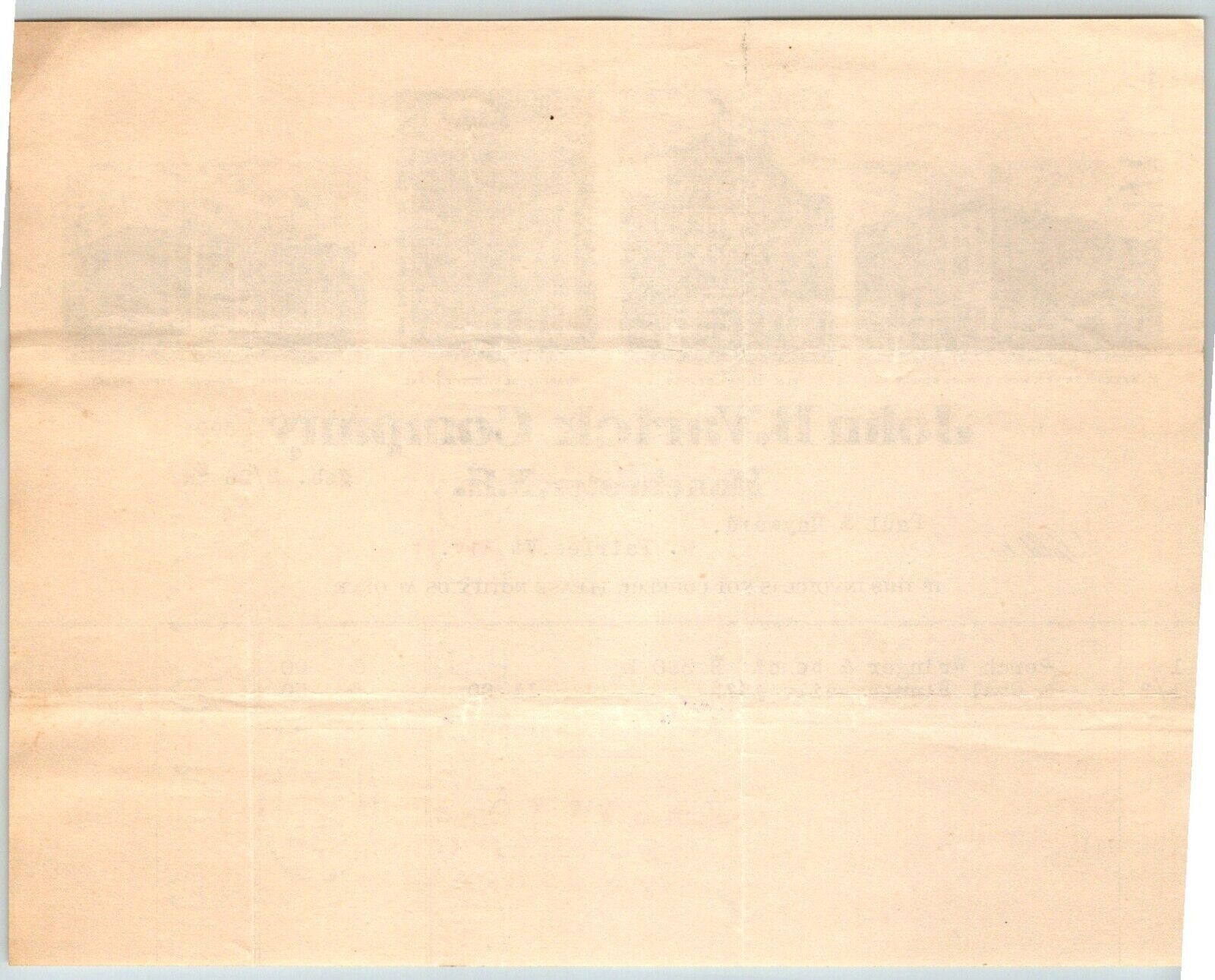 1926 John B. Varick Company Manchester New Hampshire Receipt 6" x 8 ...