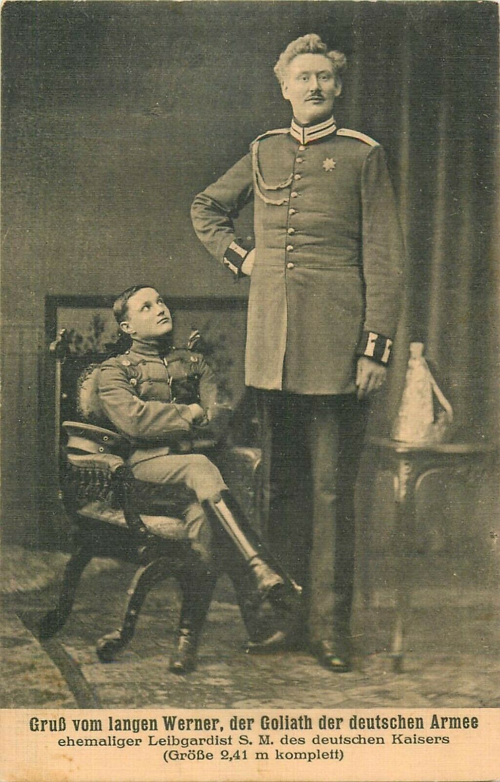 German army former emperor Kaiser bodyguard Goliath der deutschen Armee ...