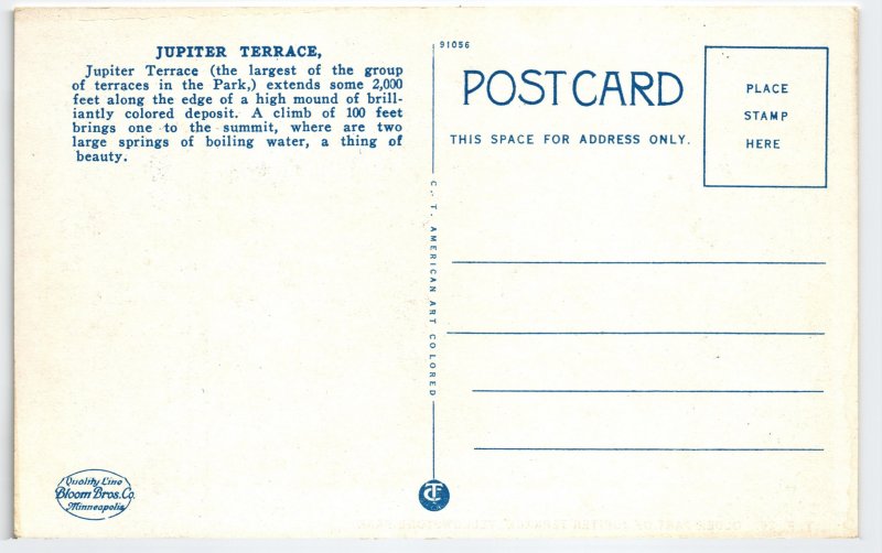 13693 Jupiter Terrace, Yellowstone Park, Northern Pacific Railway Photo ...