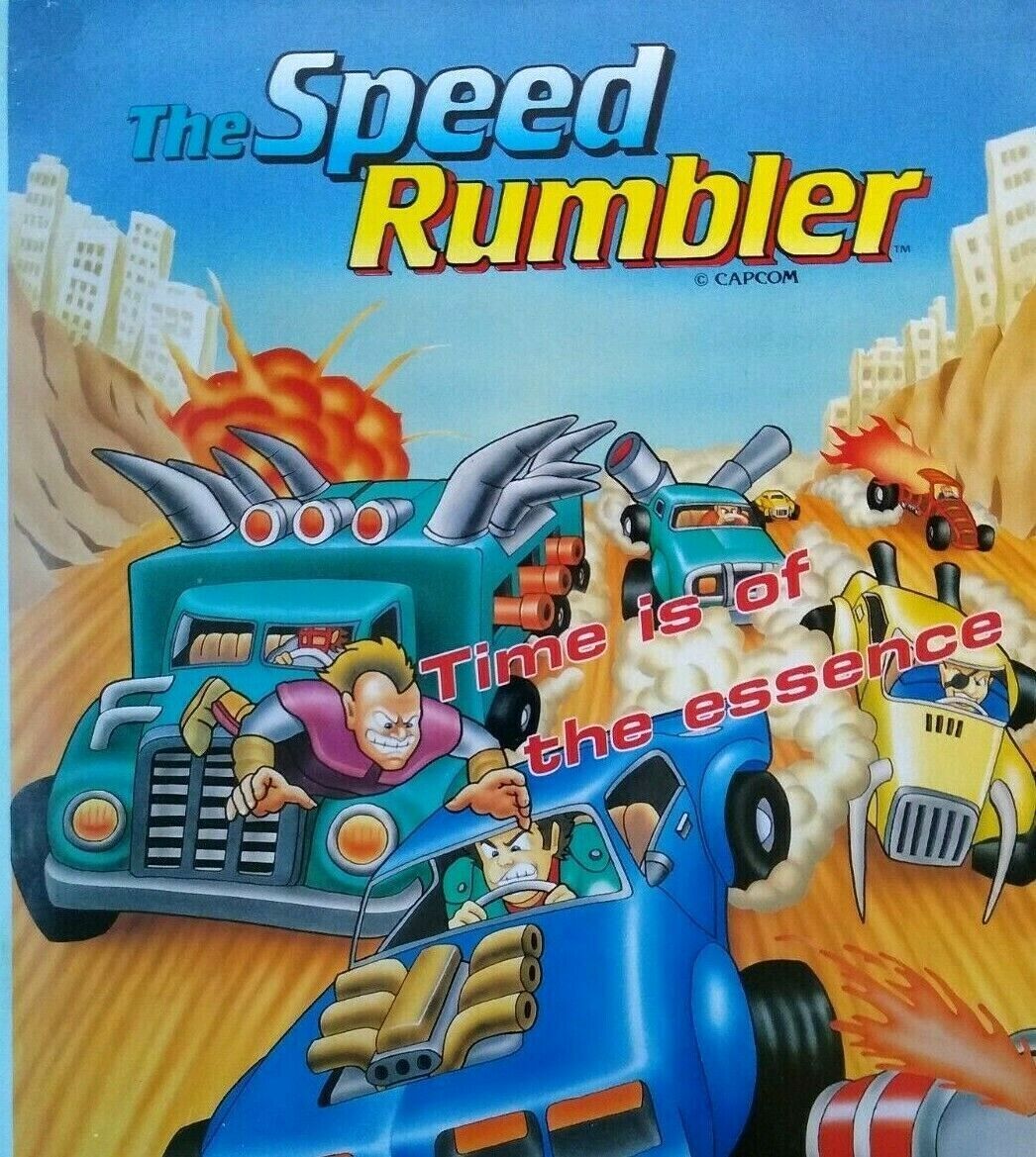 The Speed Rumbler Arcade FLYER 1986 Original Retro Video Game Art Print ...