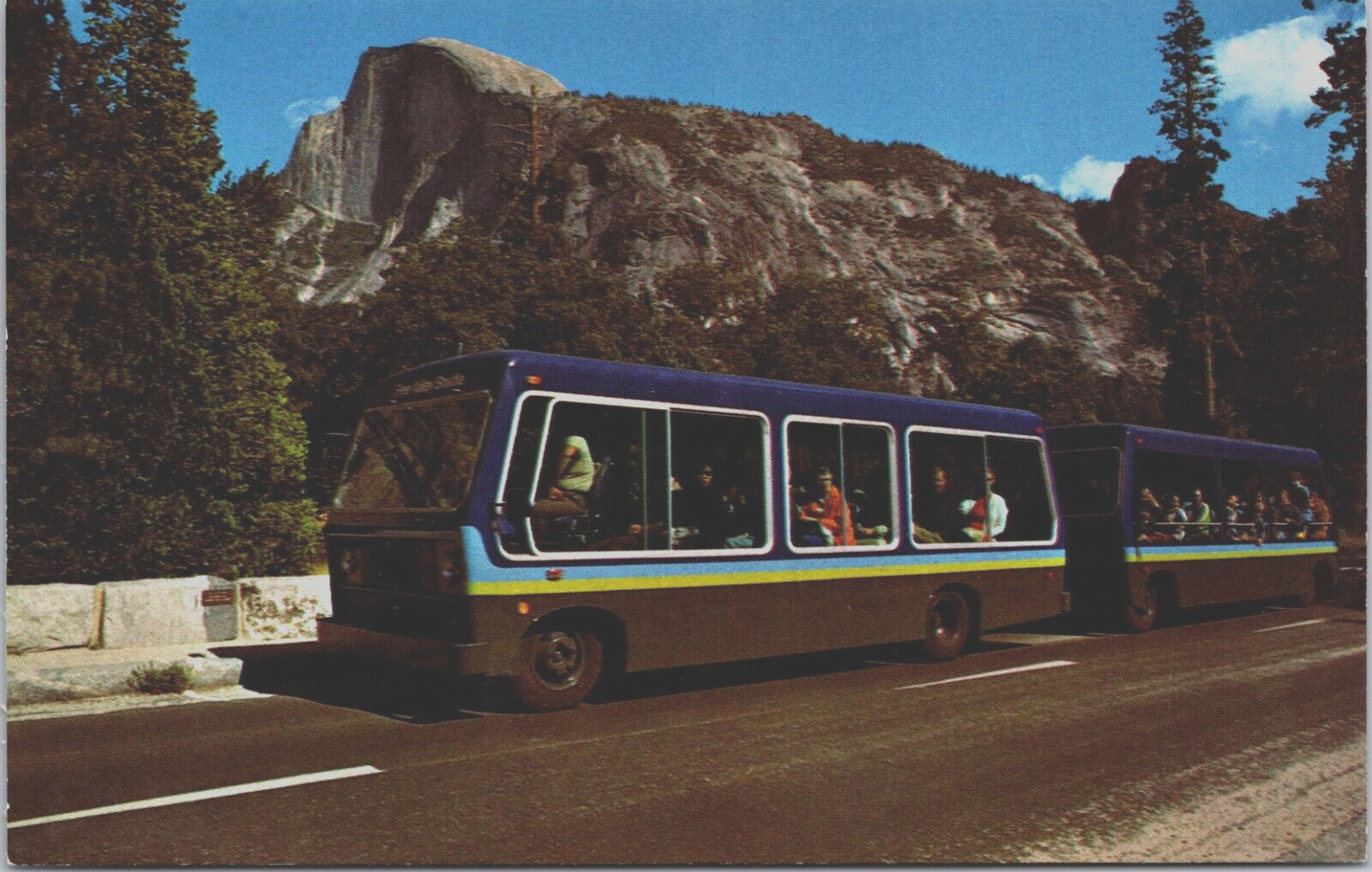 The Valley Shuttle Bus Yosemite National Park California Postcard C154 ...