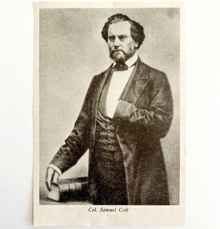 1931 Samuel Colt Portrait Photo Print American Rifleman Magazine Guns ...