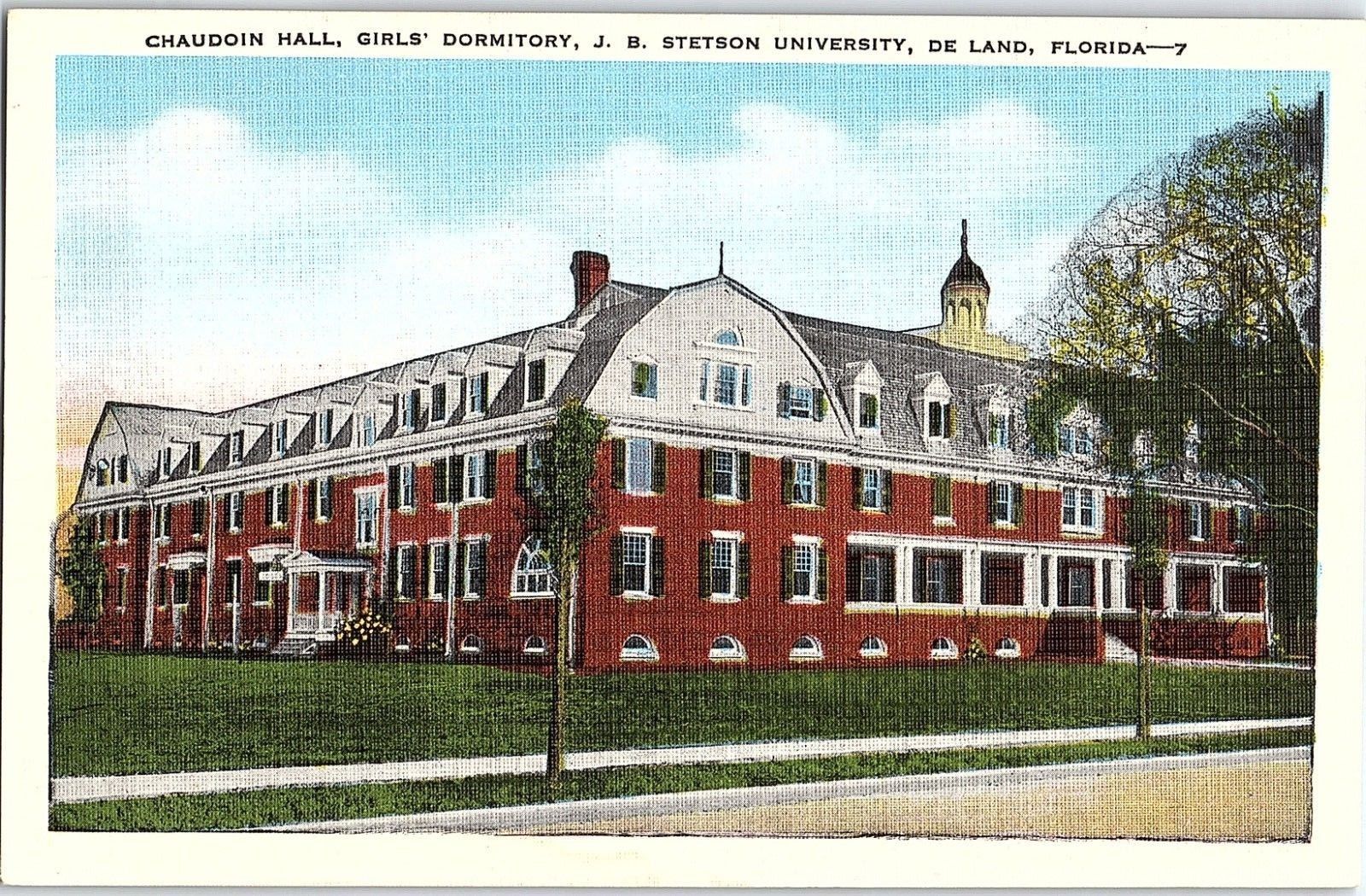 Vintage Chaudoin Hall, Girls Dorm, J. B. Stetson Uni, De Land, Fla ...