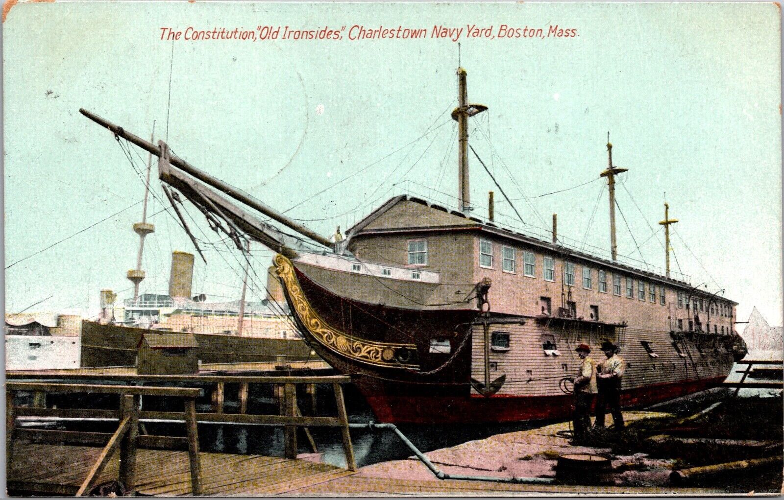 The Constitution Old Ironsides Ship Charlestown Navy Yard Boston ...