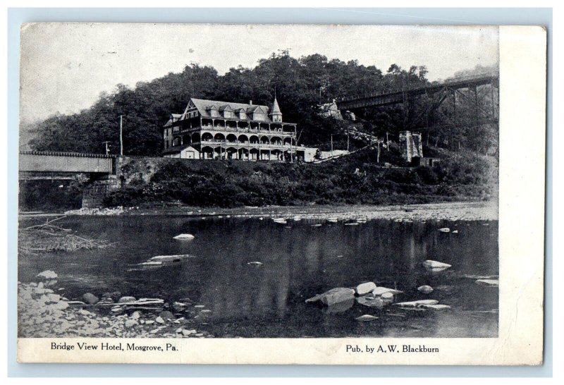 1909 Bridge View Hotel, Mosgrove Pennsylvania PA Bristol CT Postcard ...