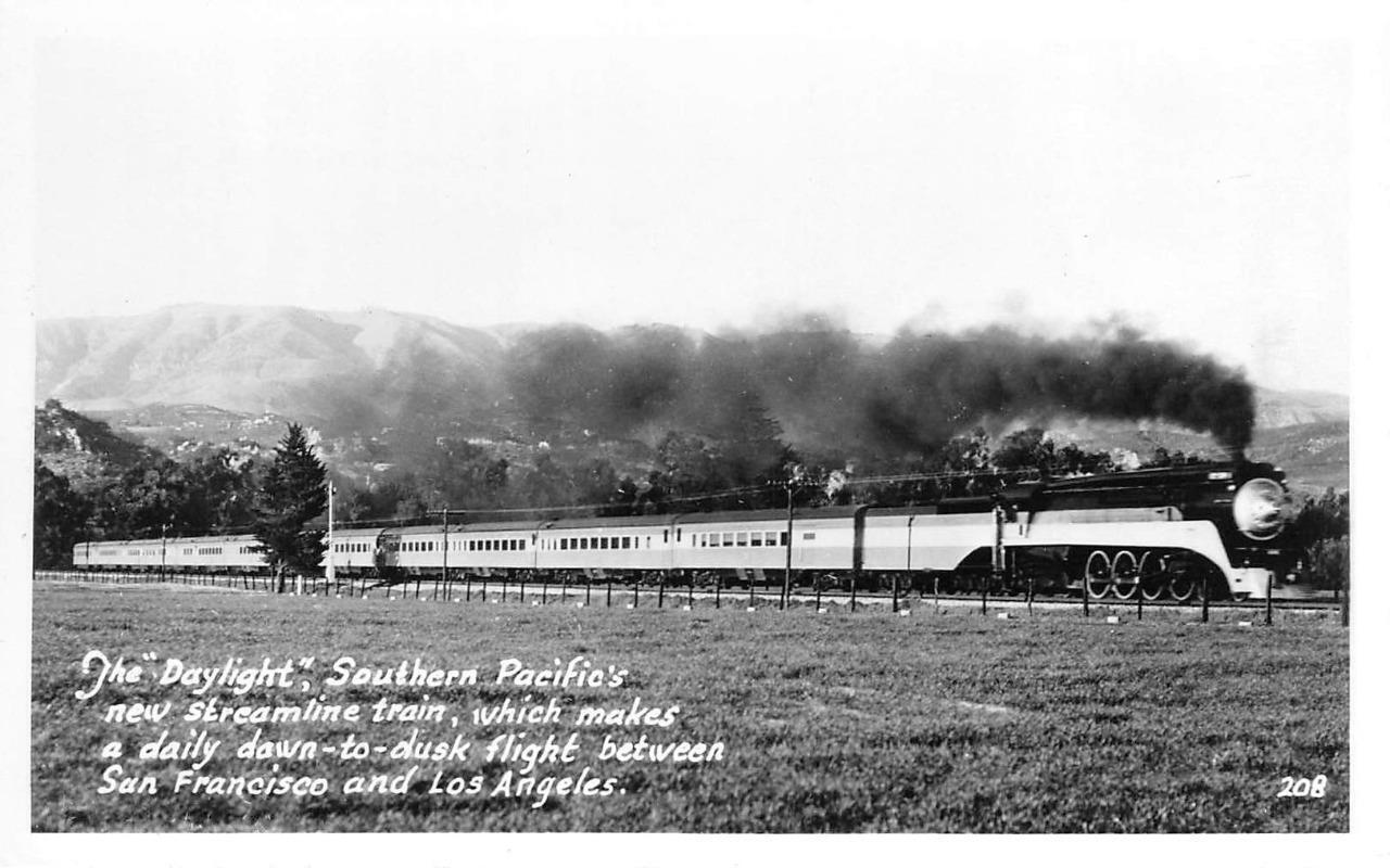 RPPC Daylight Train Southern Pacific Railroad Los Angeles San Francisco ...