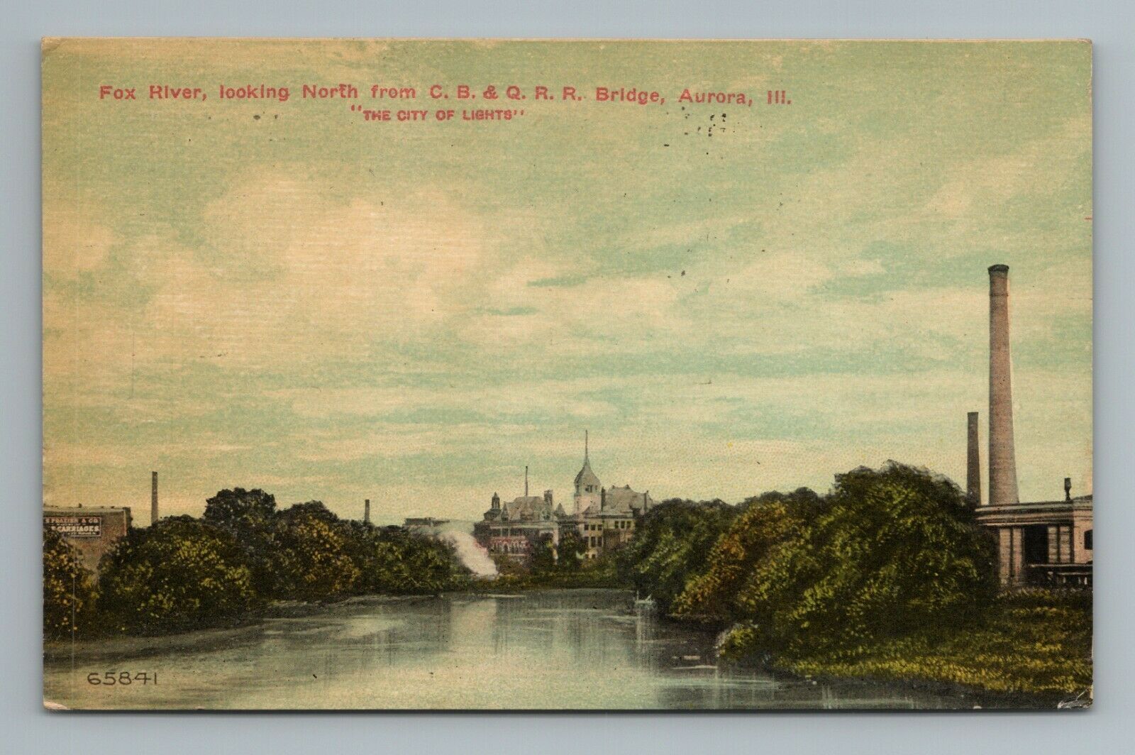 Fox River Chicago, Burlington Quincy Railroad Bridge Aurora Illinois ...