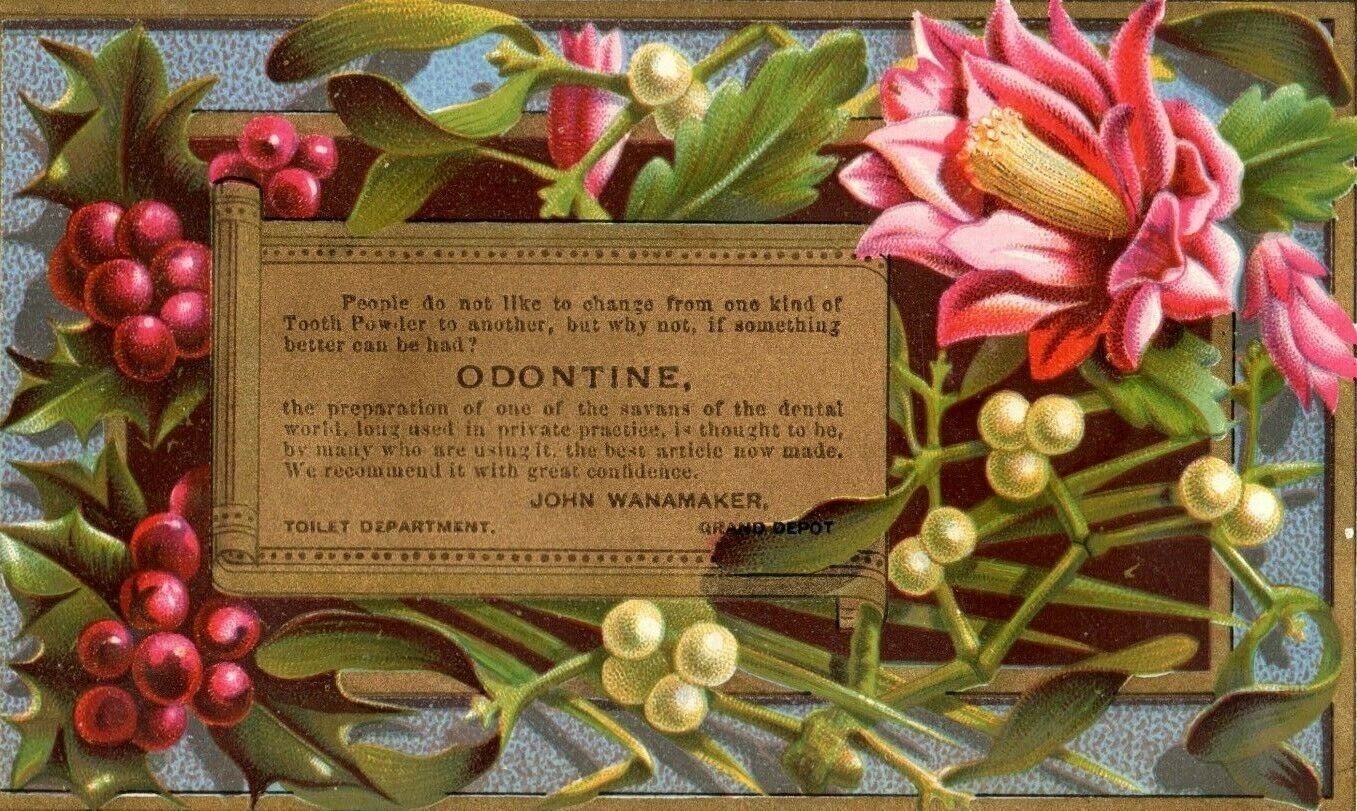1880's FAB Graphical Odontine Tooth Powder Quack John Wanamaker ...