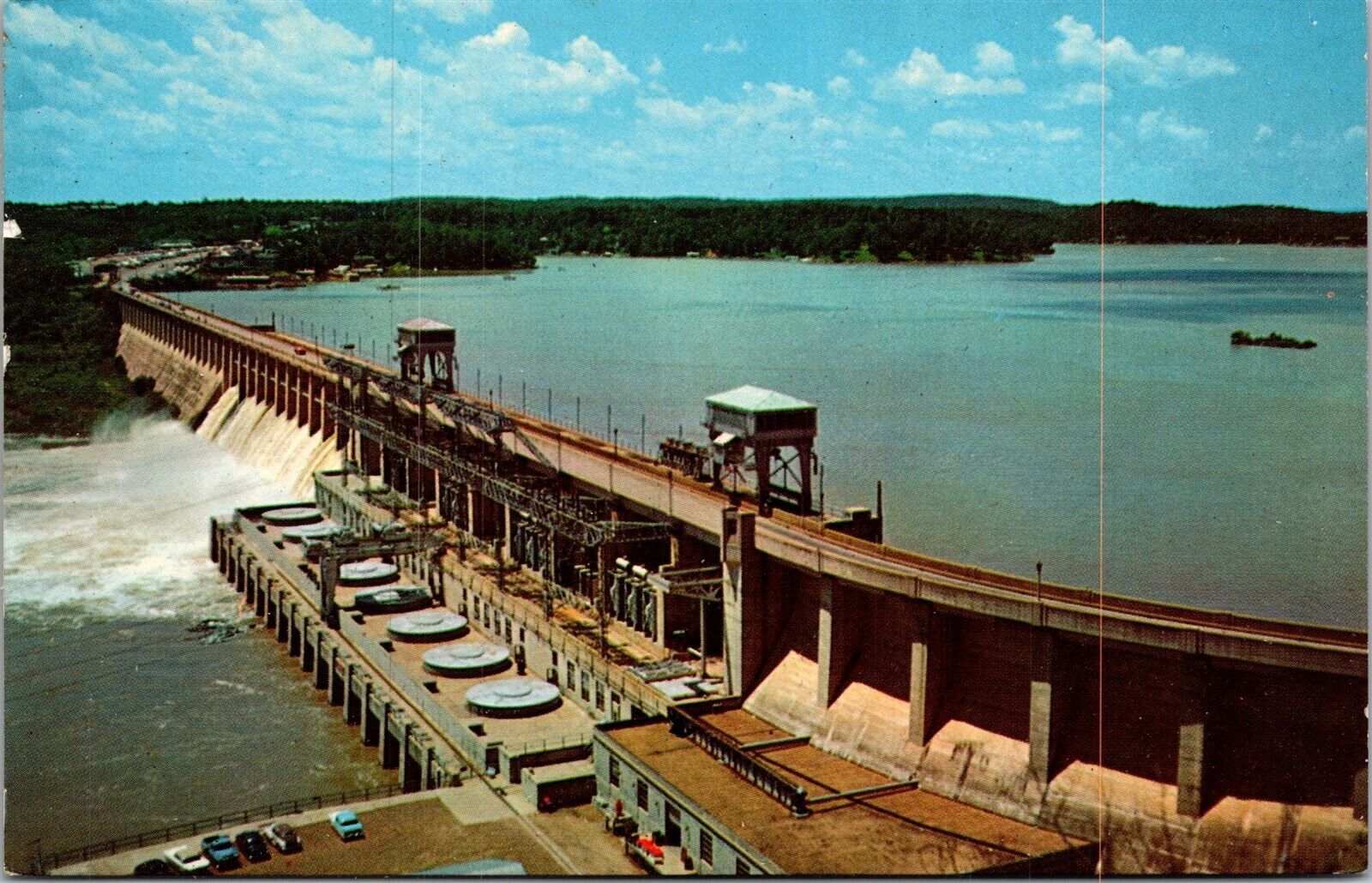 Vtg Lakeside Missouri MO Bagnell Dam and Lake of Ozarks View Postcard ...