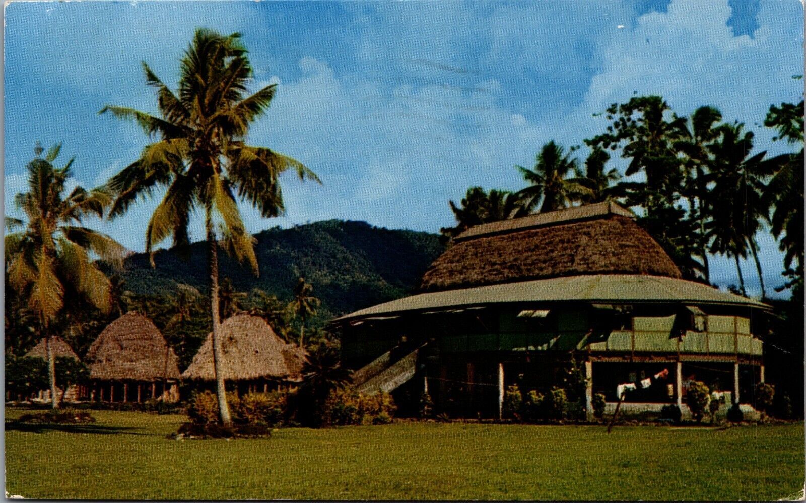 Samoa Samoan Scenes The House of High Chief Mata'Afa Postcard C345 ...