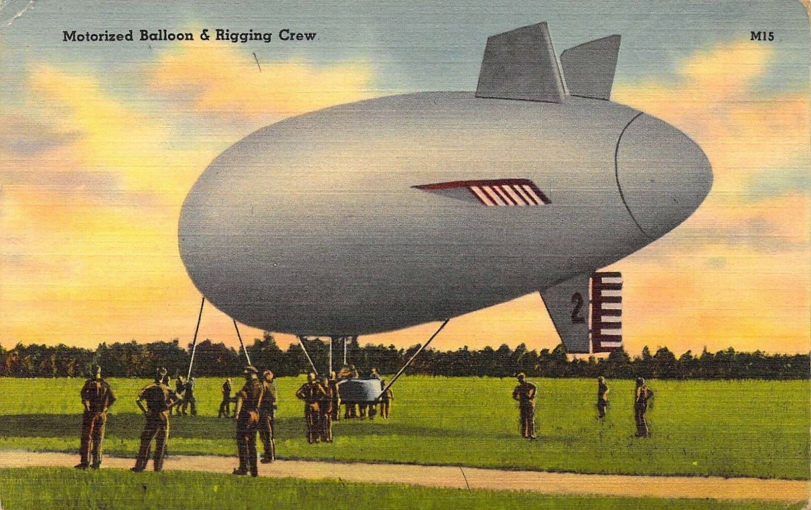 WW2, Motorized Balloon and Rigging Crew, Old Postcard | Topics ...