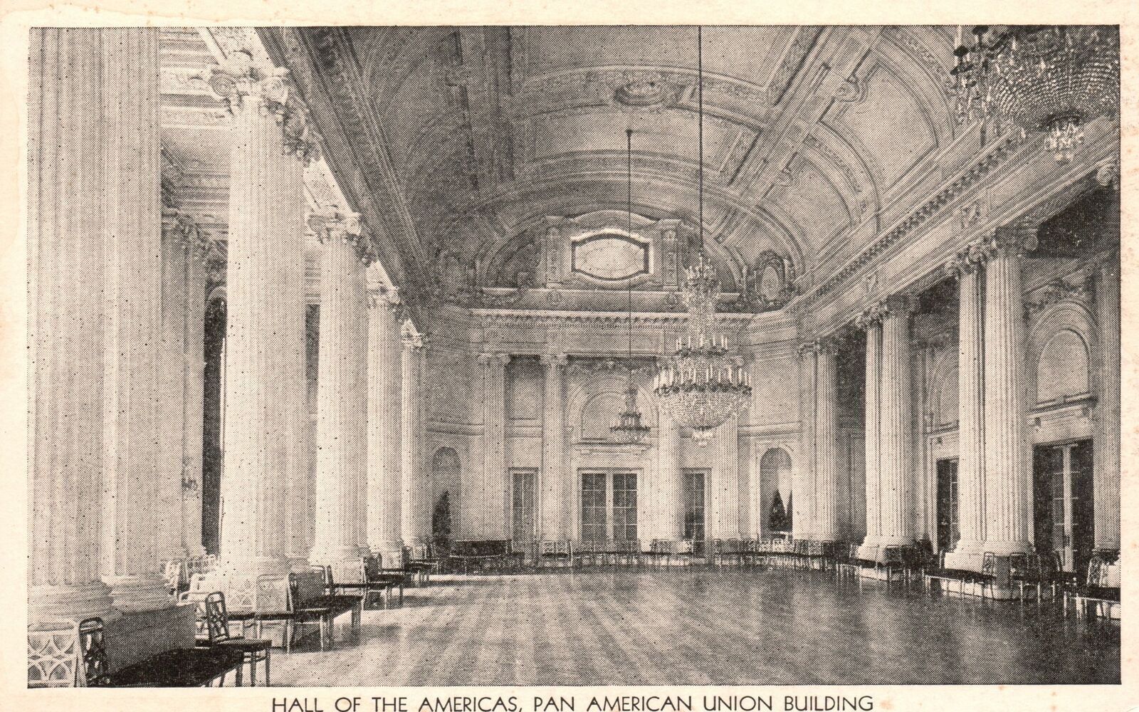 Vintage Postcard 1920's Hall Of Americas Pan American Union Building ...