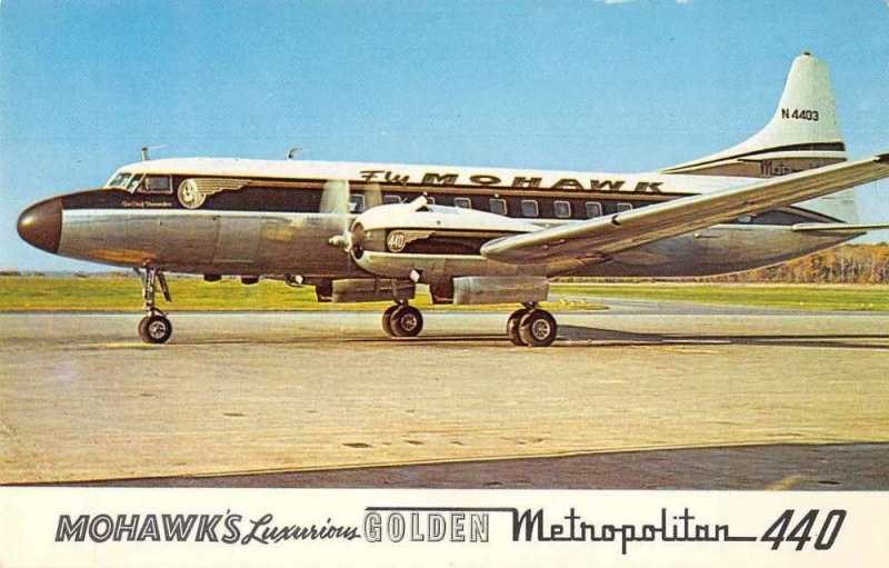 Mohawk Airlines Airplane Flight Routes Map Vintage Postcard JI657239 ...