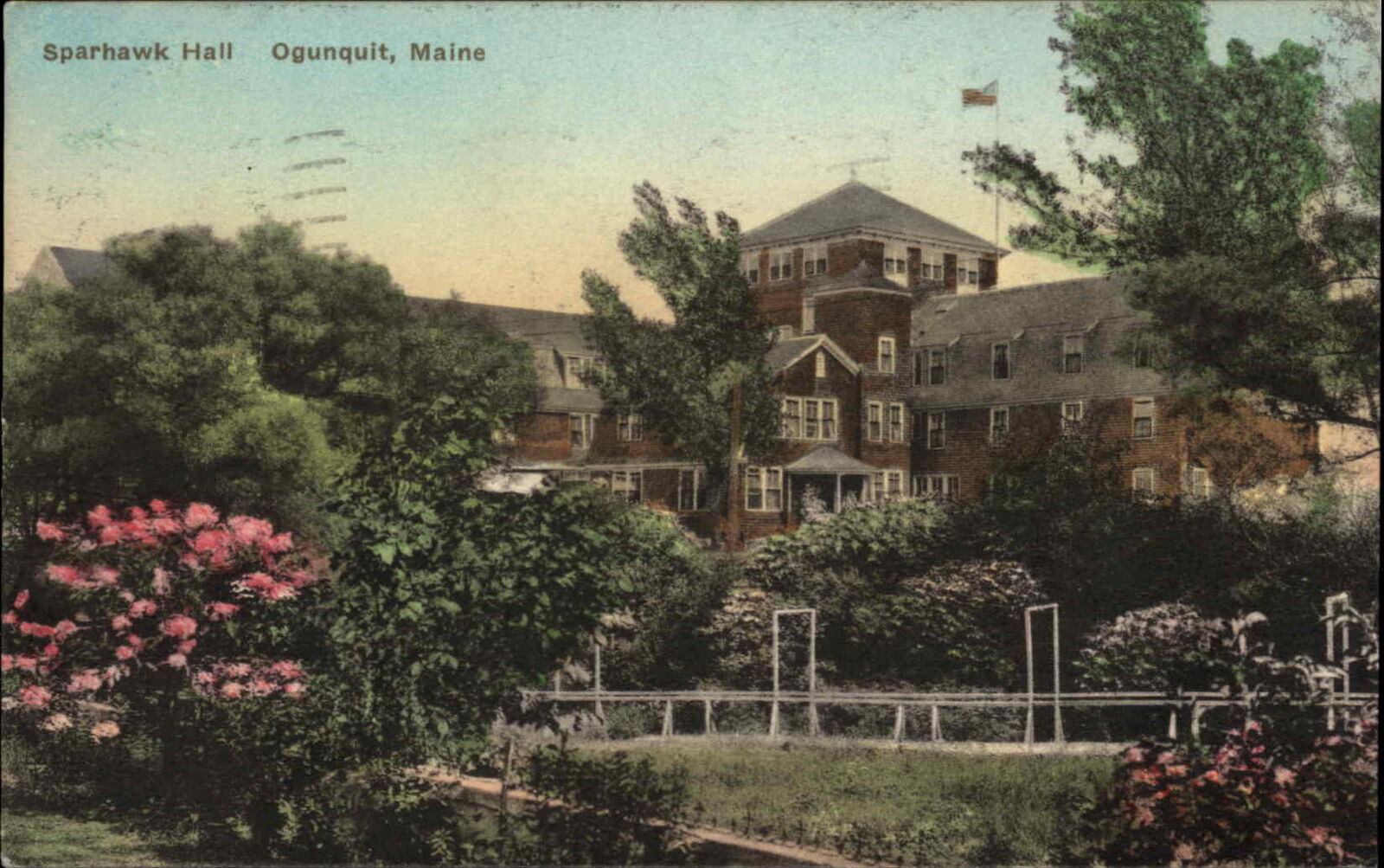 Ogunquit ME Sparhawk Hall c1920s-30s Postcard | United States - Maine ...