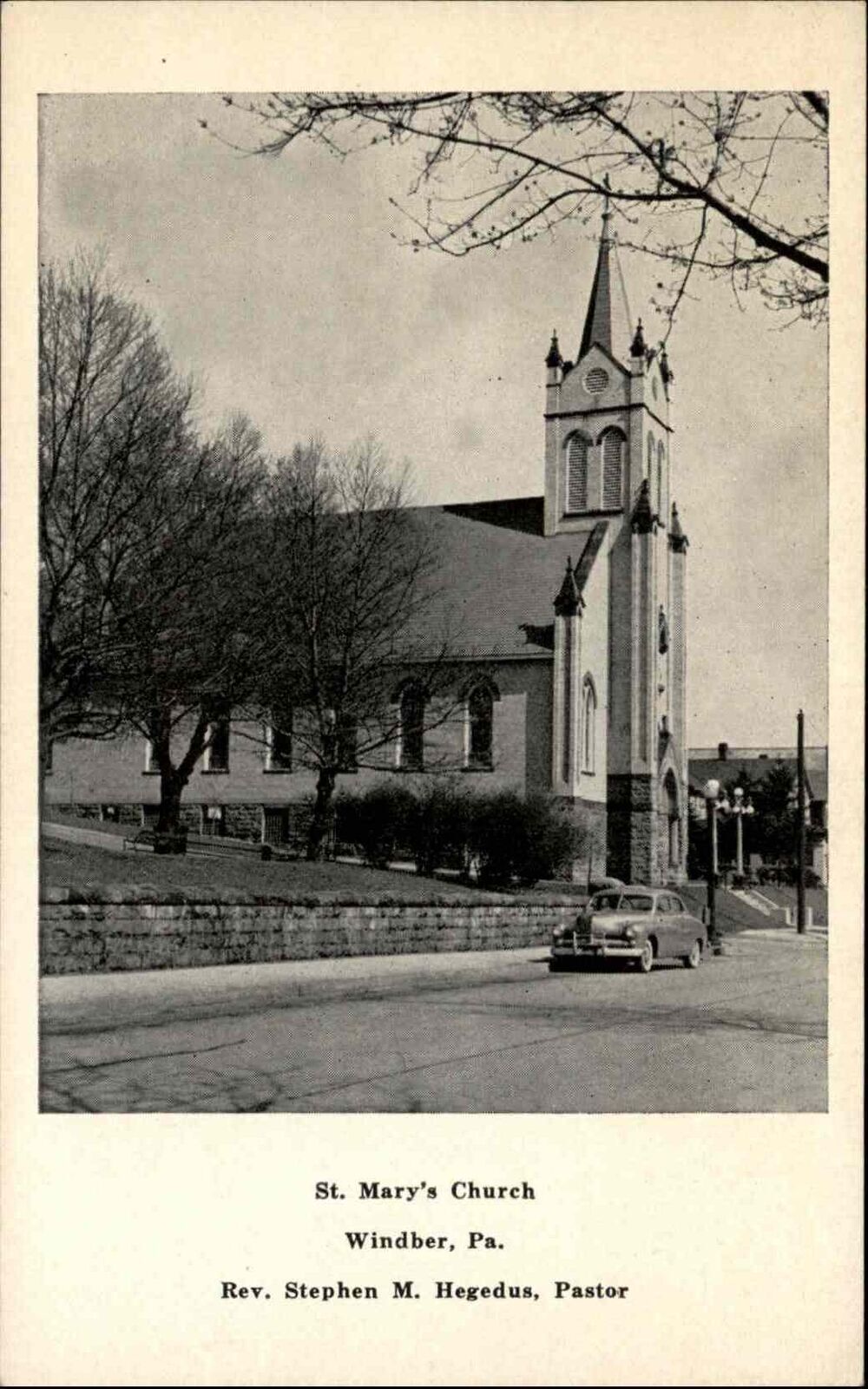 Windber Pennsylvania PA St Mary's Church c1950s-60s Postcard | United ...