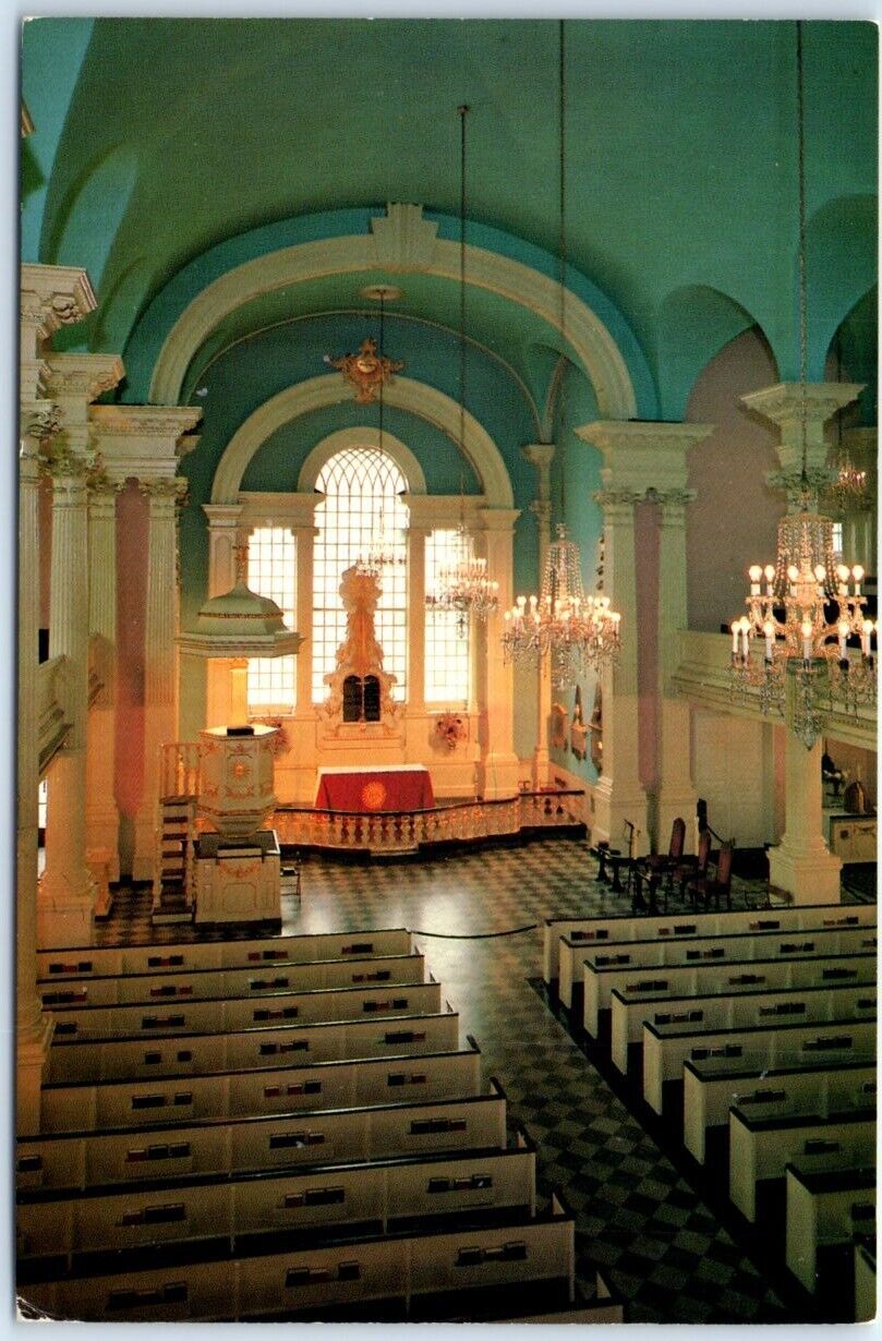 Postcard Parish of Trinity Church Chancel St. Paul's Chapel NYC New ...