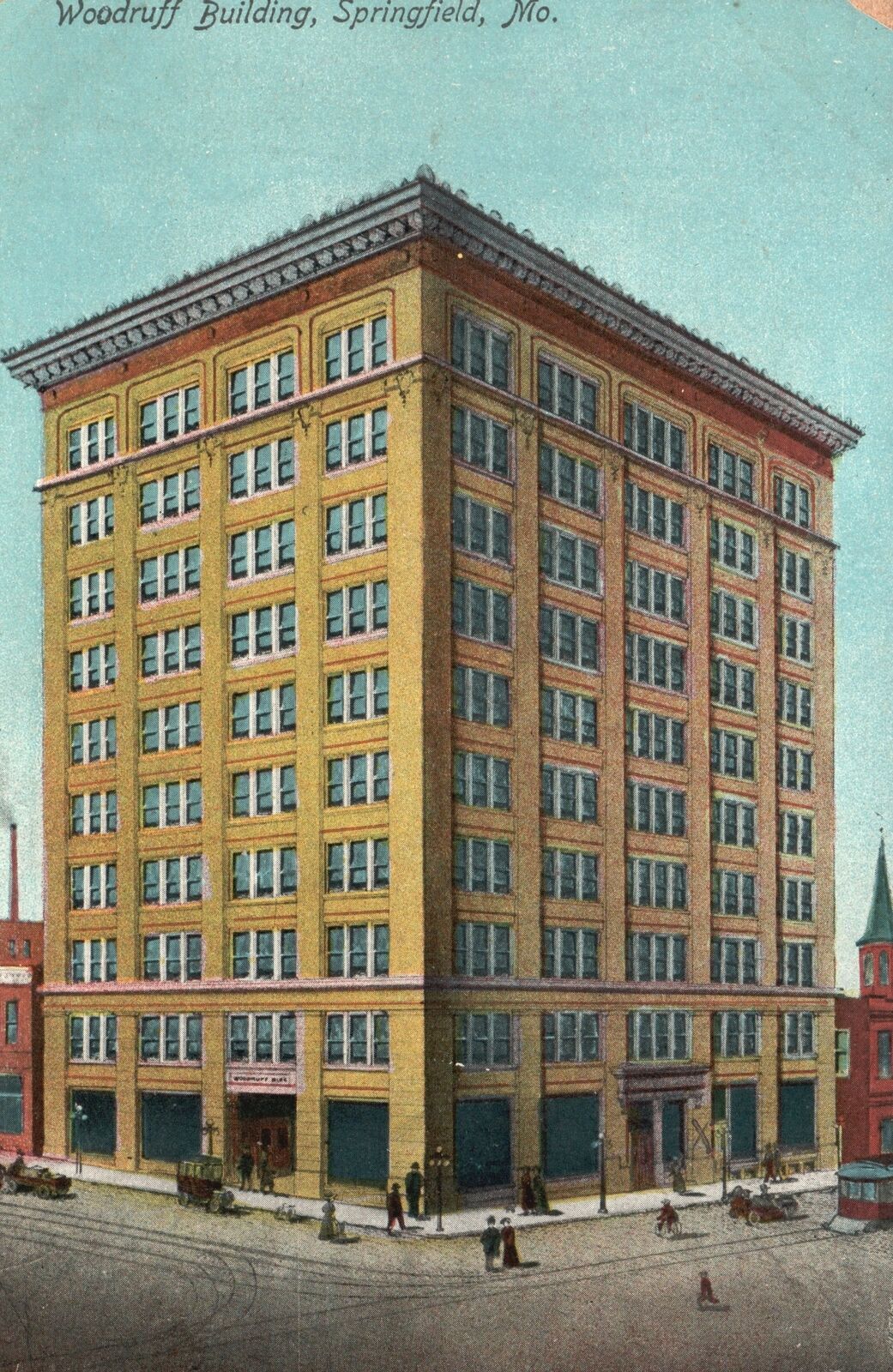 Vintage Postcard 1910's View of Woodruff Building Springfield Missouri ...