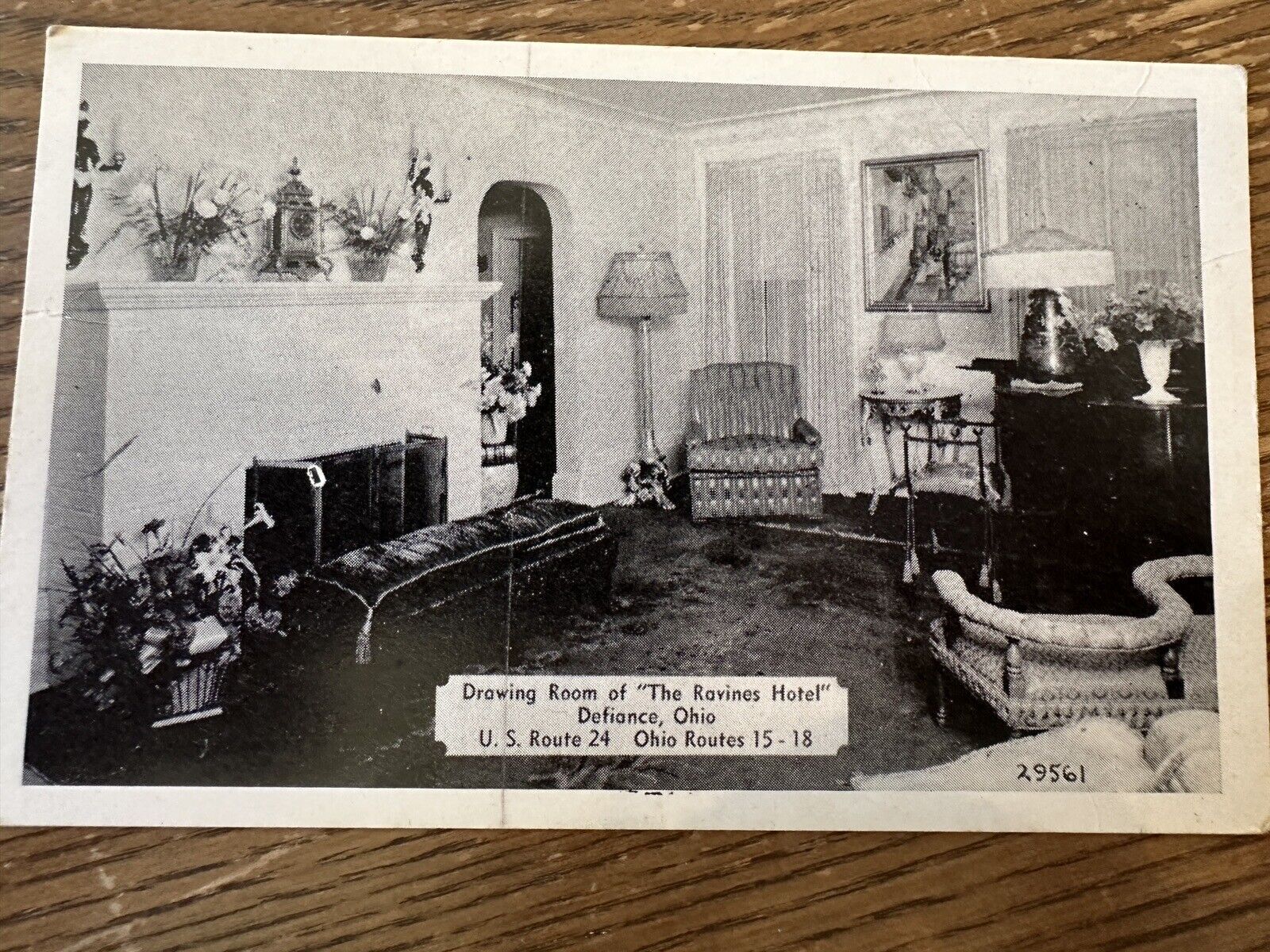 Original Vintage Postcard Early 1900's Interior View Ravines Hotel ...