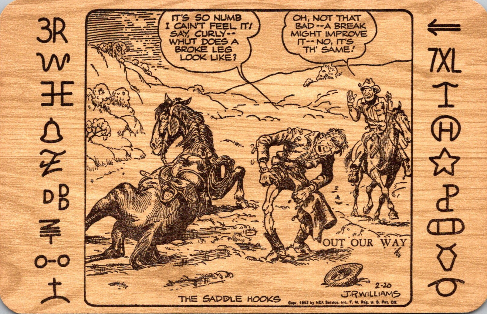 Western Humour "Out Our Way" The Saddle Hooks | Topics - Humour ...