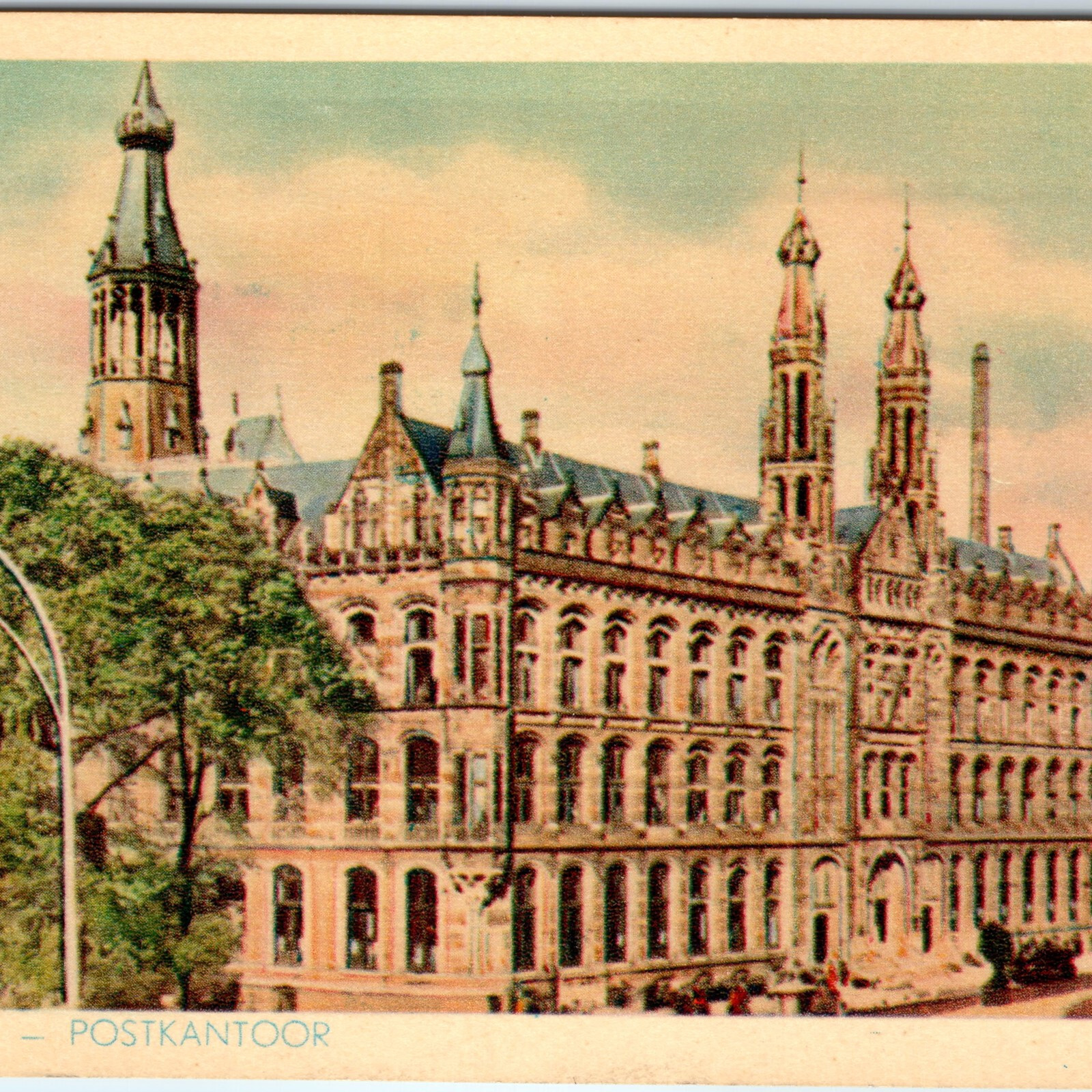 c1920s Amsterdam, Netherlands Post Office Building Gothic Architecture ...