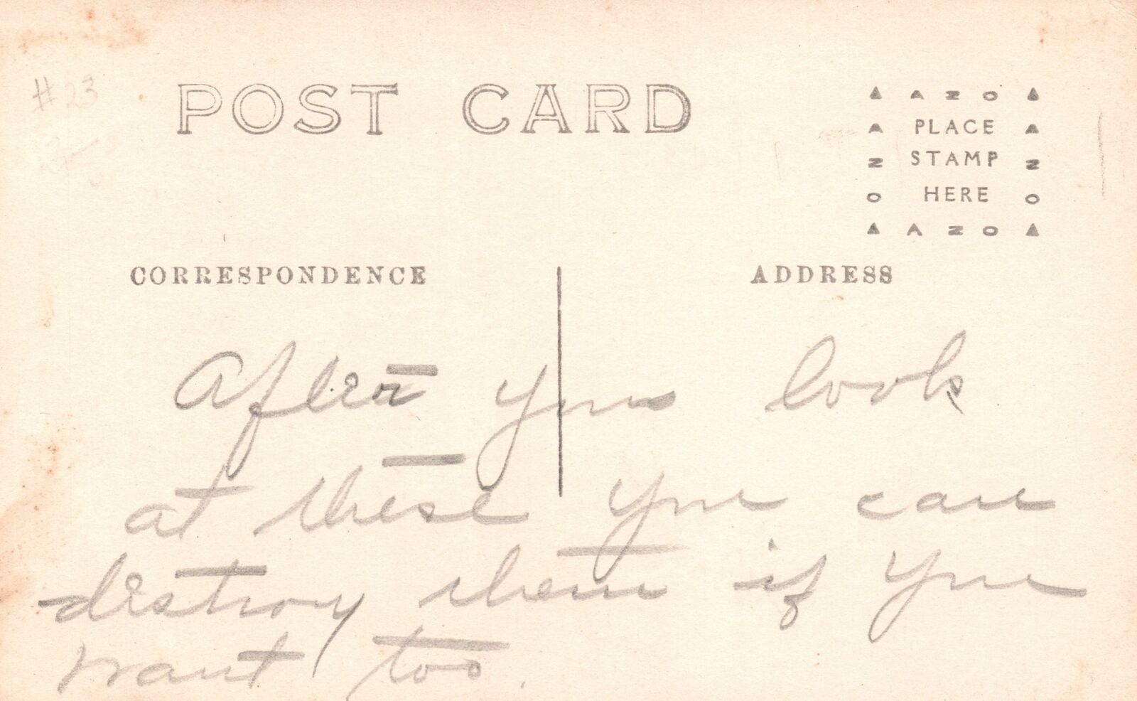 Vintage Postcard 1908 Beautiful Lady Woman in Dress Sitting Outside ...