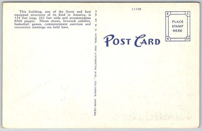 Columbus Ohio 1940s Postcard Interior Of Coliseum Ohio State Fair ...