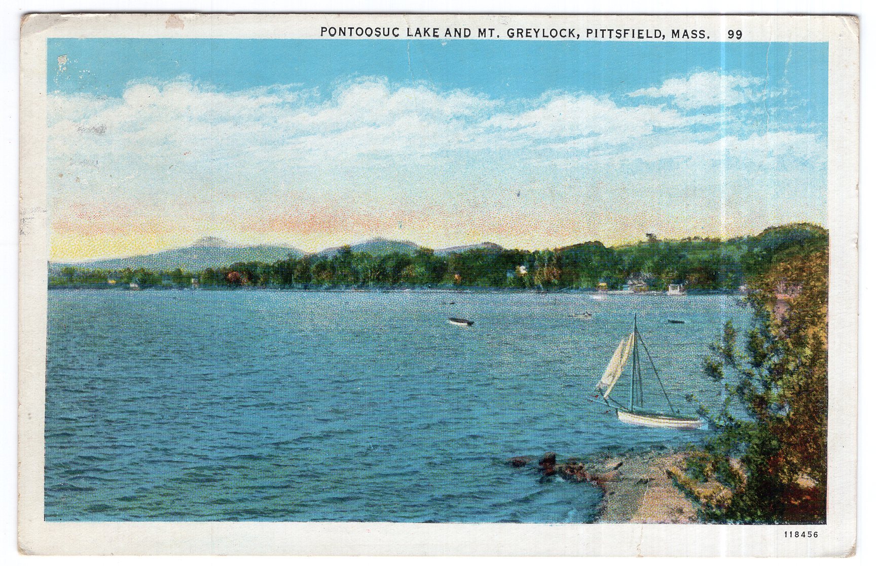 Pittsfield, Mass, Pontoosuc Lake and Mt. Greylock | United States ...