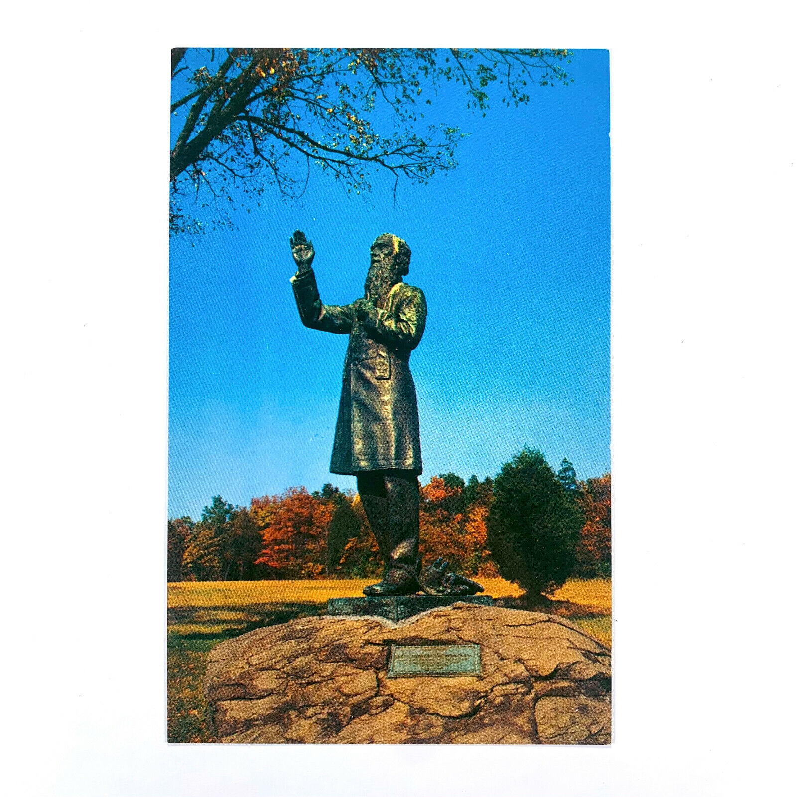 Postcard Pennsylvania Gettysburg PA Father Corby Monument 1960s Chrome ...